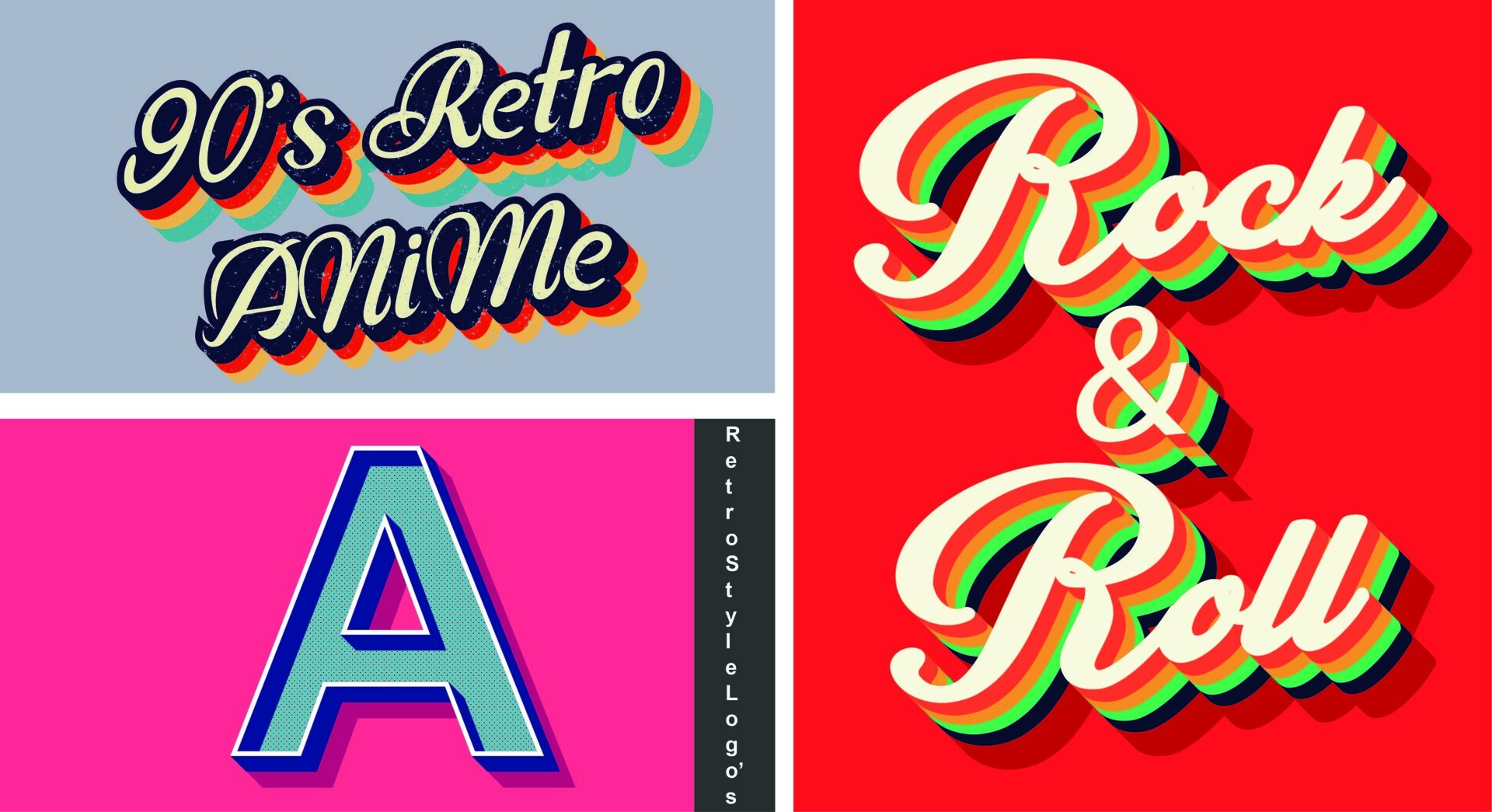 ArtStation - Retro typography Designs