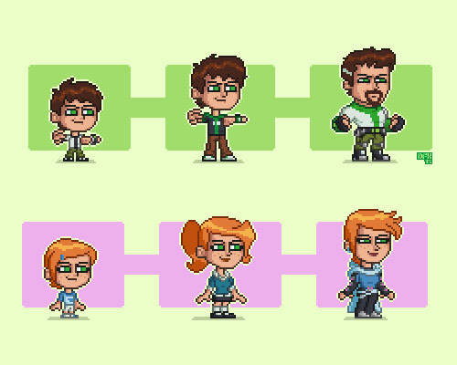 ben 10 pixel sprites