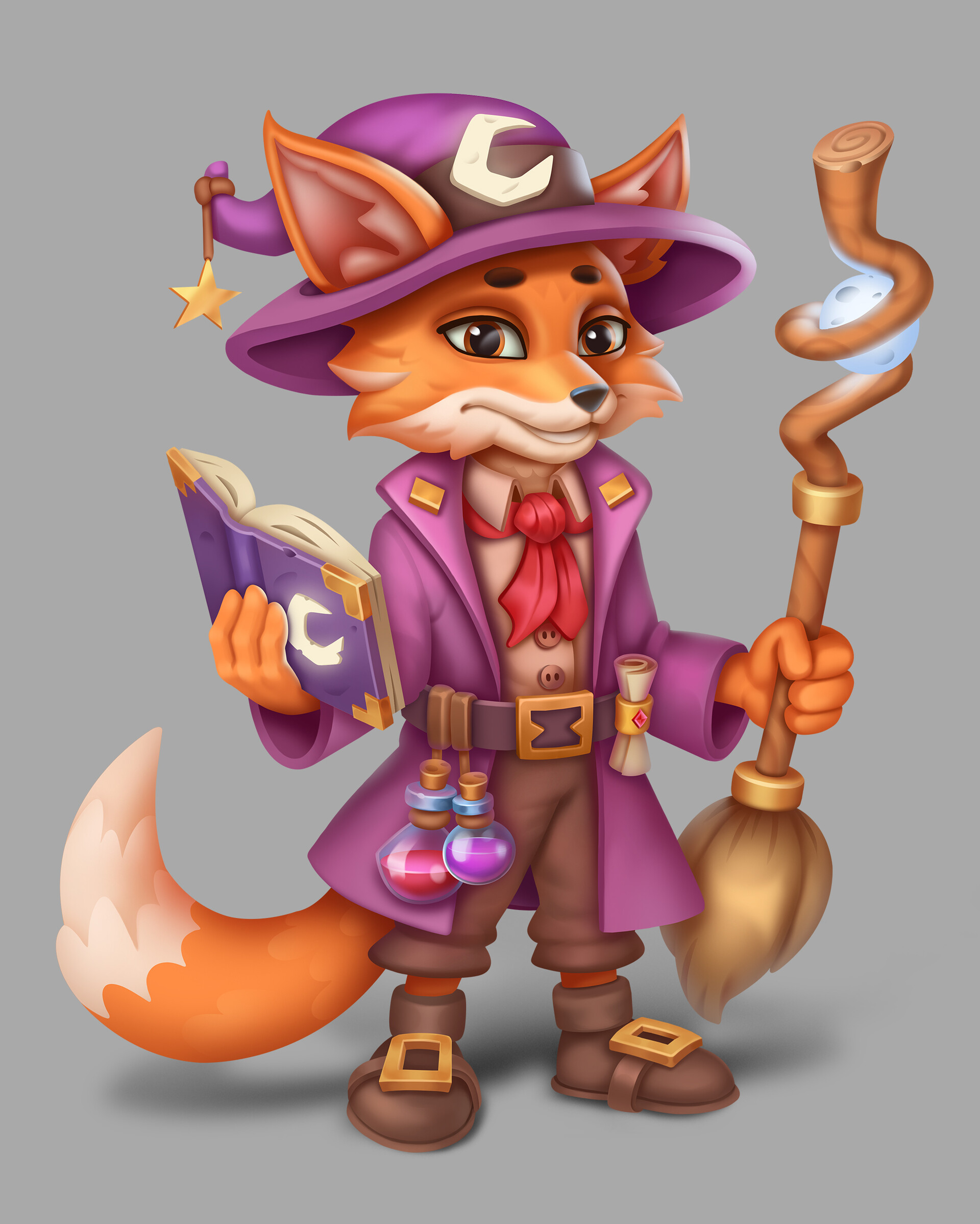 ArtStation - Fox sorcerer