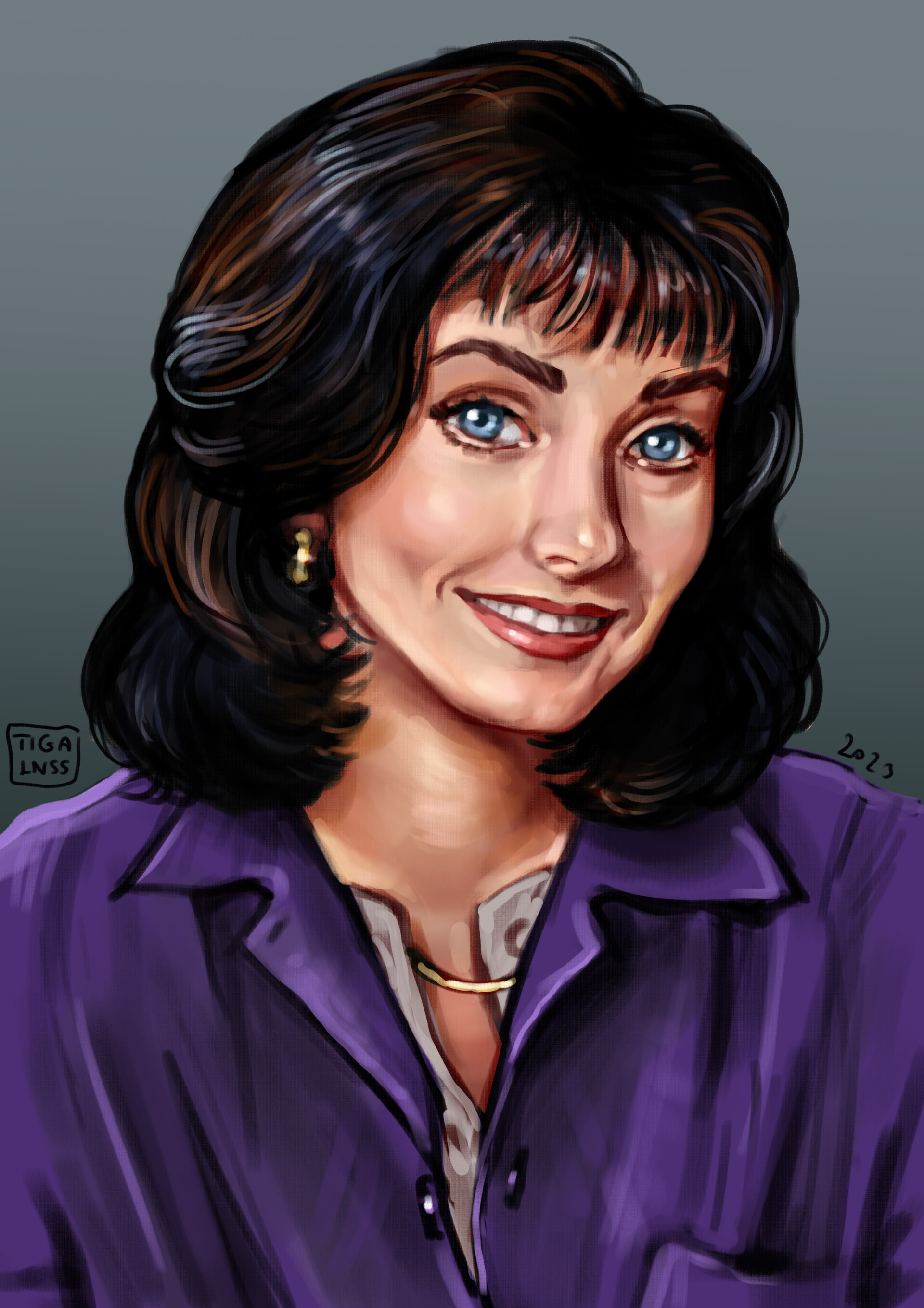 ArtStation - Courteney Cox - photo study