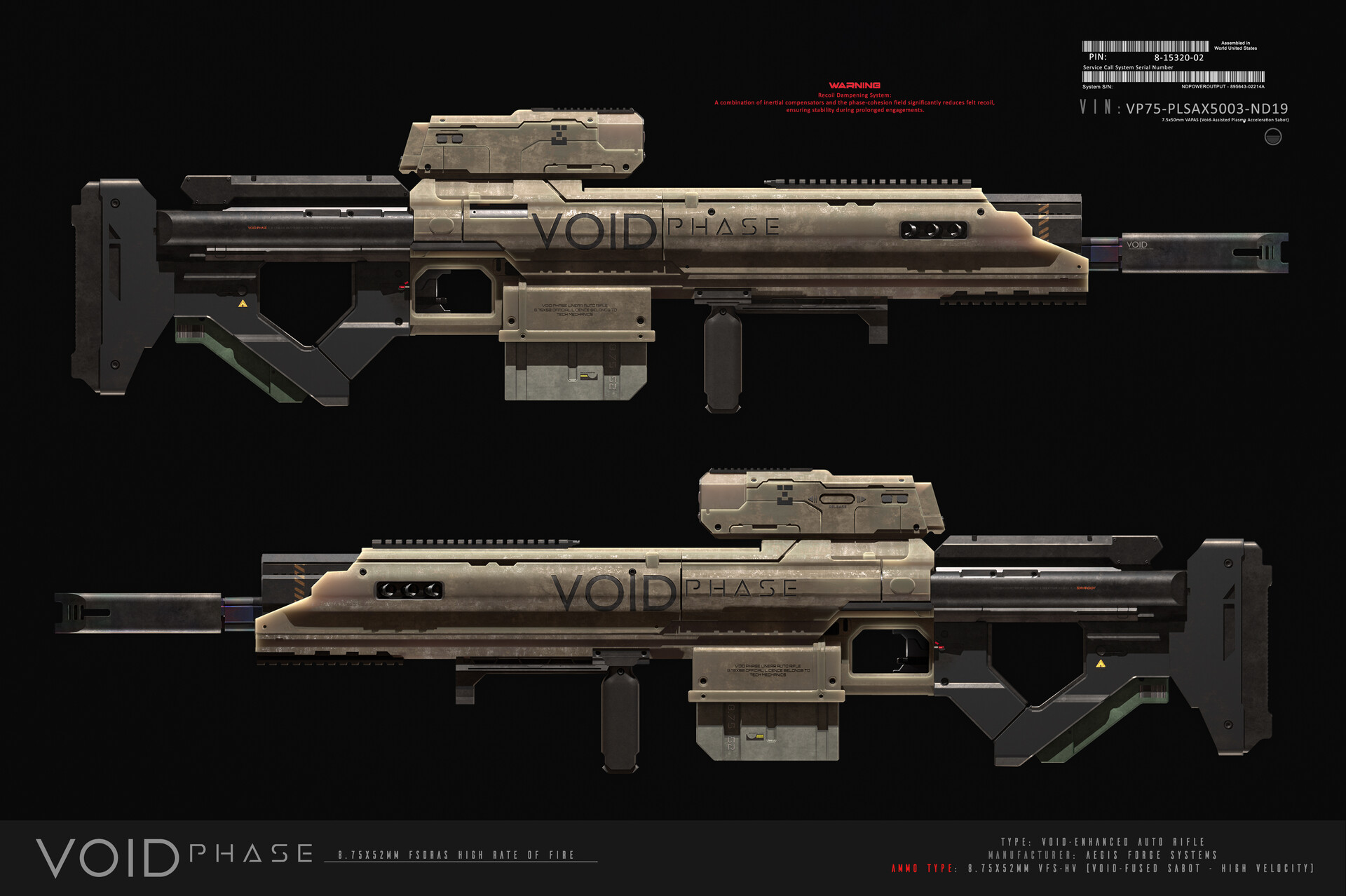 Jakhangir Zeynalov - Void Phase ( The Void Auto Rifle design )