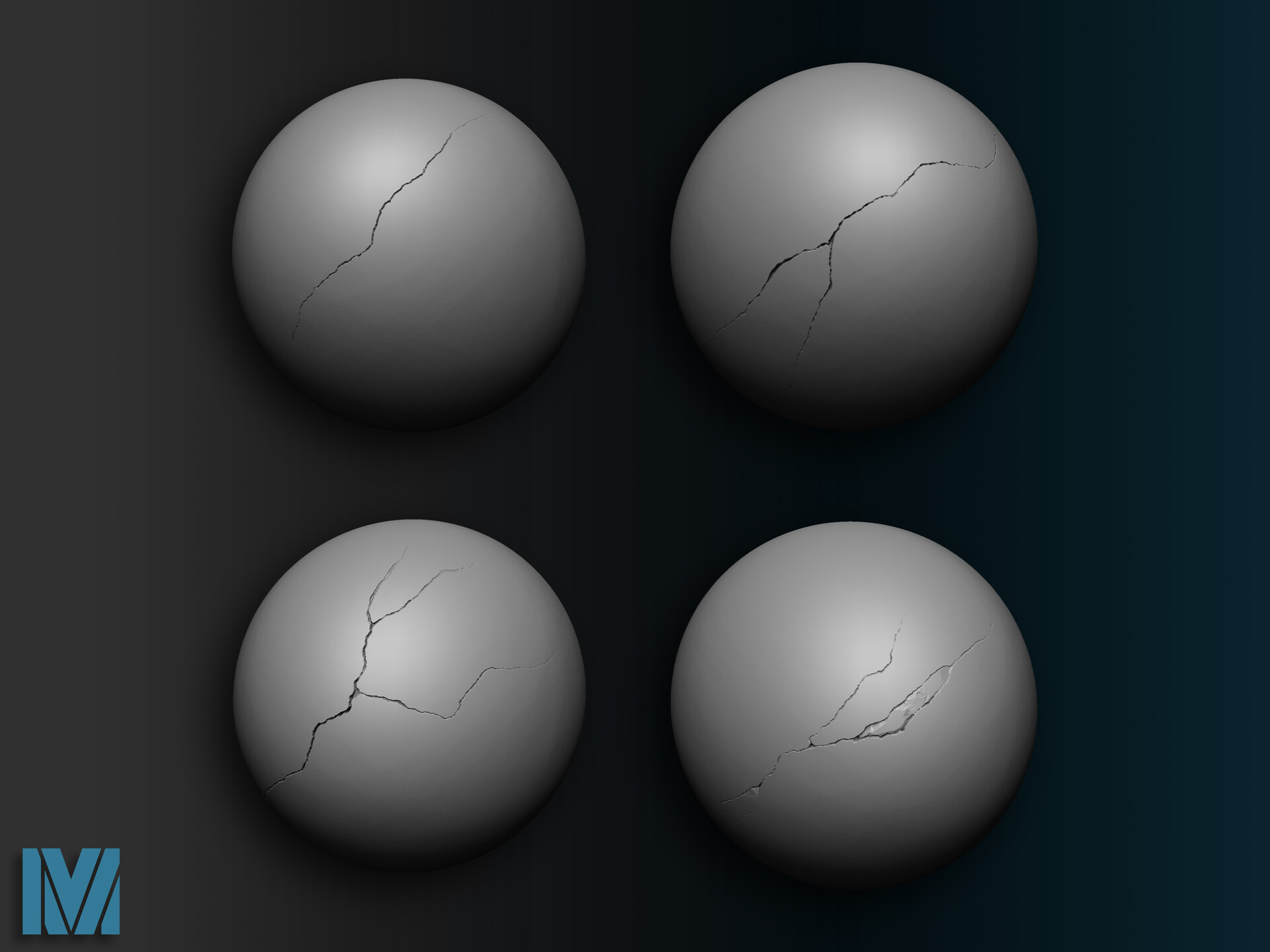 Matthew Via - ZBrush Crack Brushes/Alphas - Vol. 1