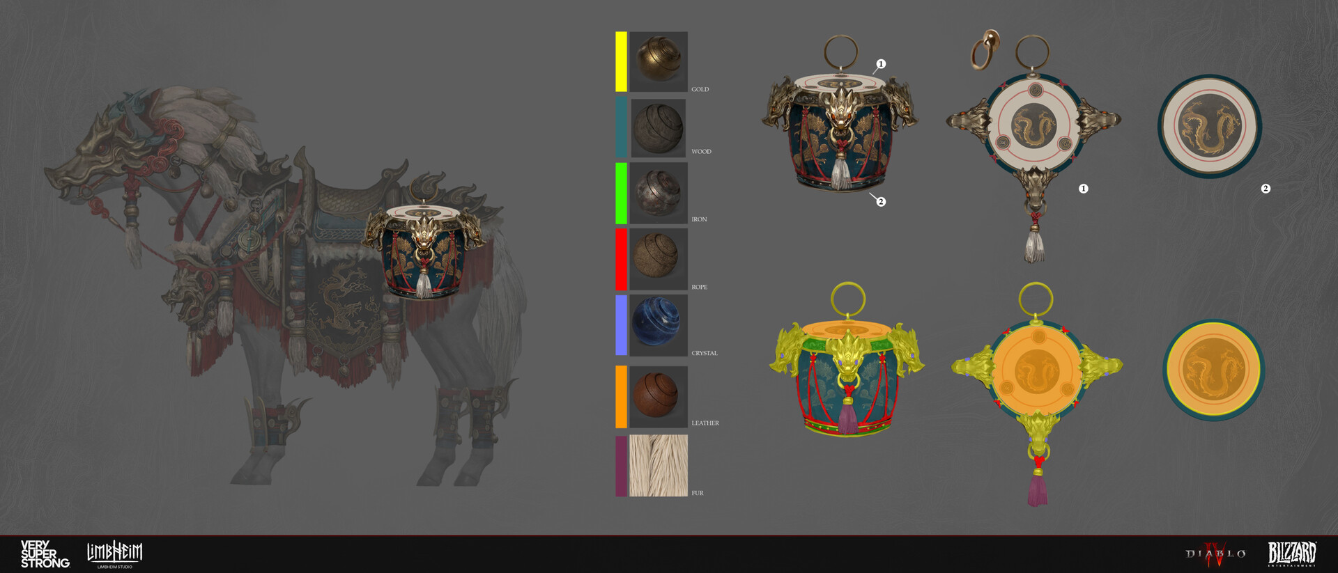 Limbheim Studio - Diablo IV Concept Art: Lunar New Year Mount