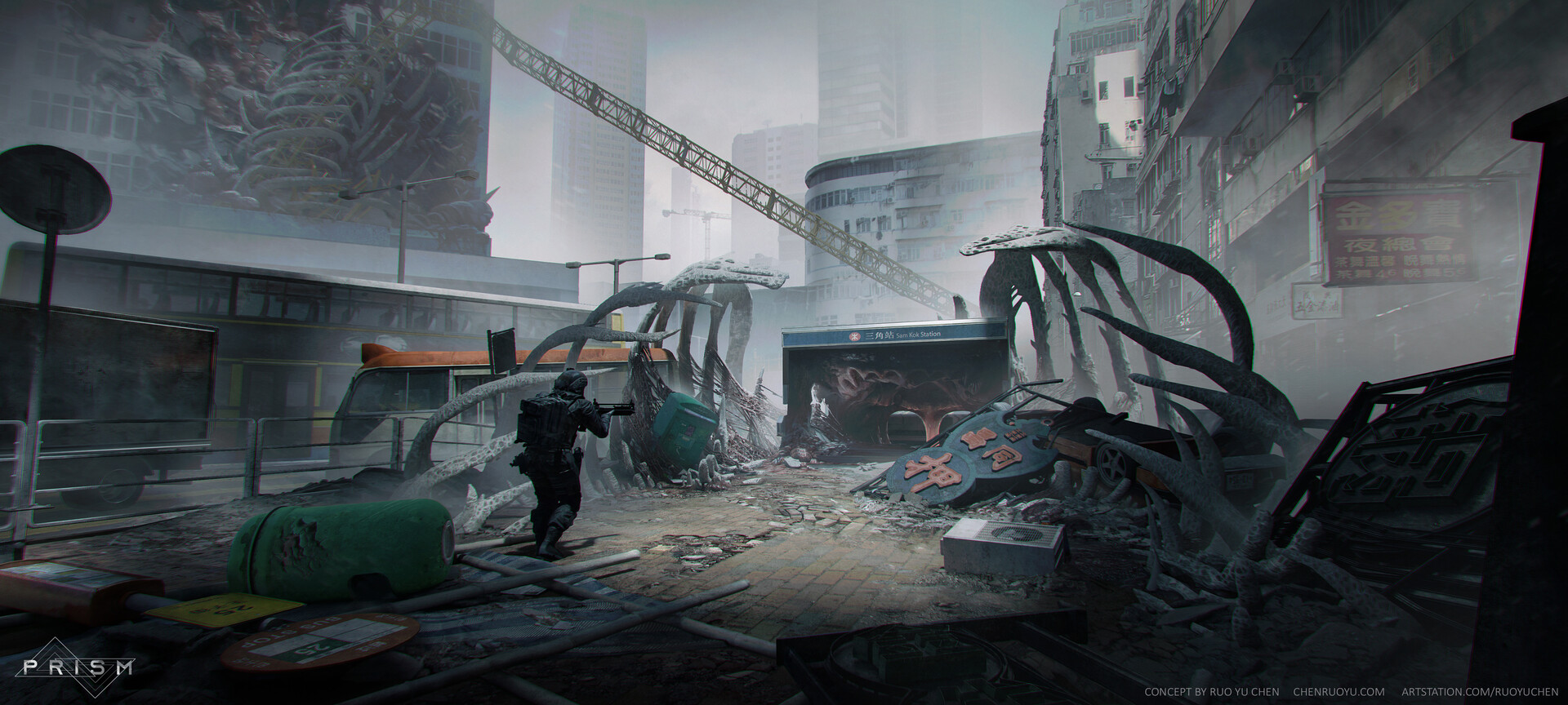 ArtStation - Infested Subway