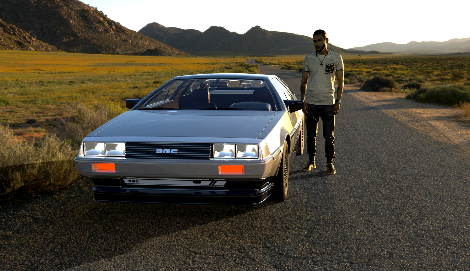 ArtStation - DeLorean Car