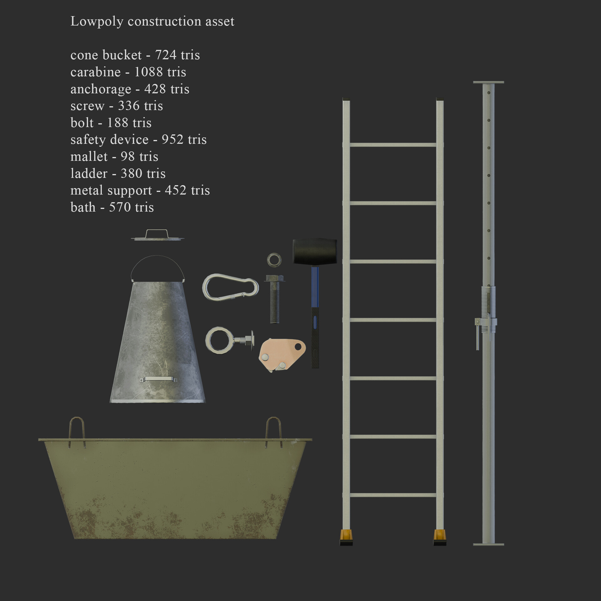 ArtStation - Low poly construction asset