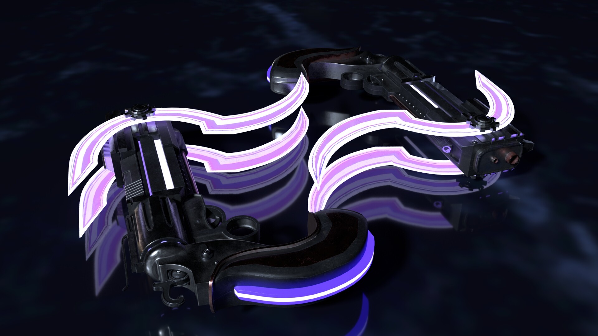 ArtStation - Cyberpunk Dual Guns