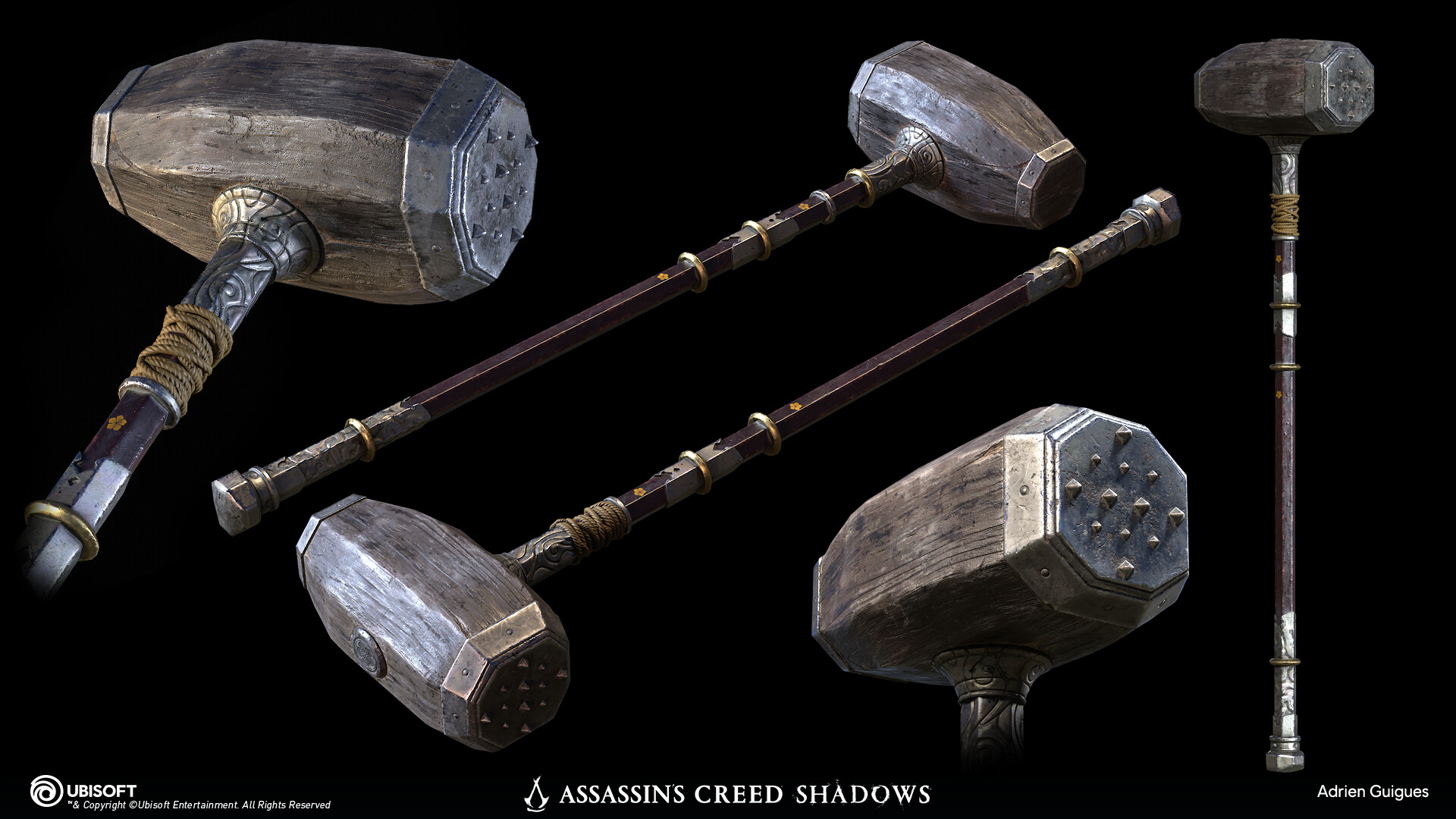 Adrien Guigues - Assassin's Creed Shadows - Various weapons & tools