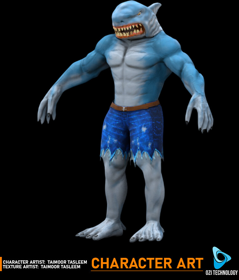 ArtStation - Shark man