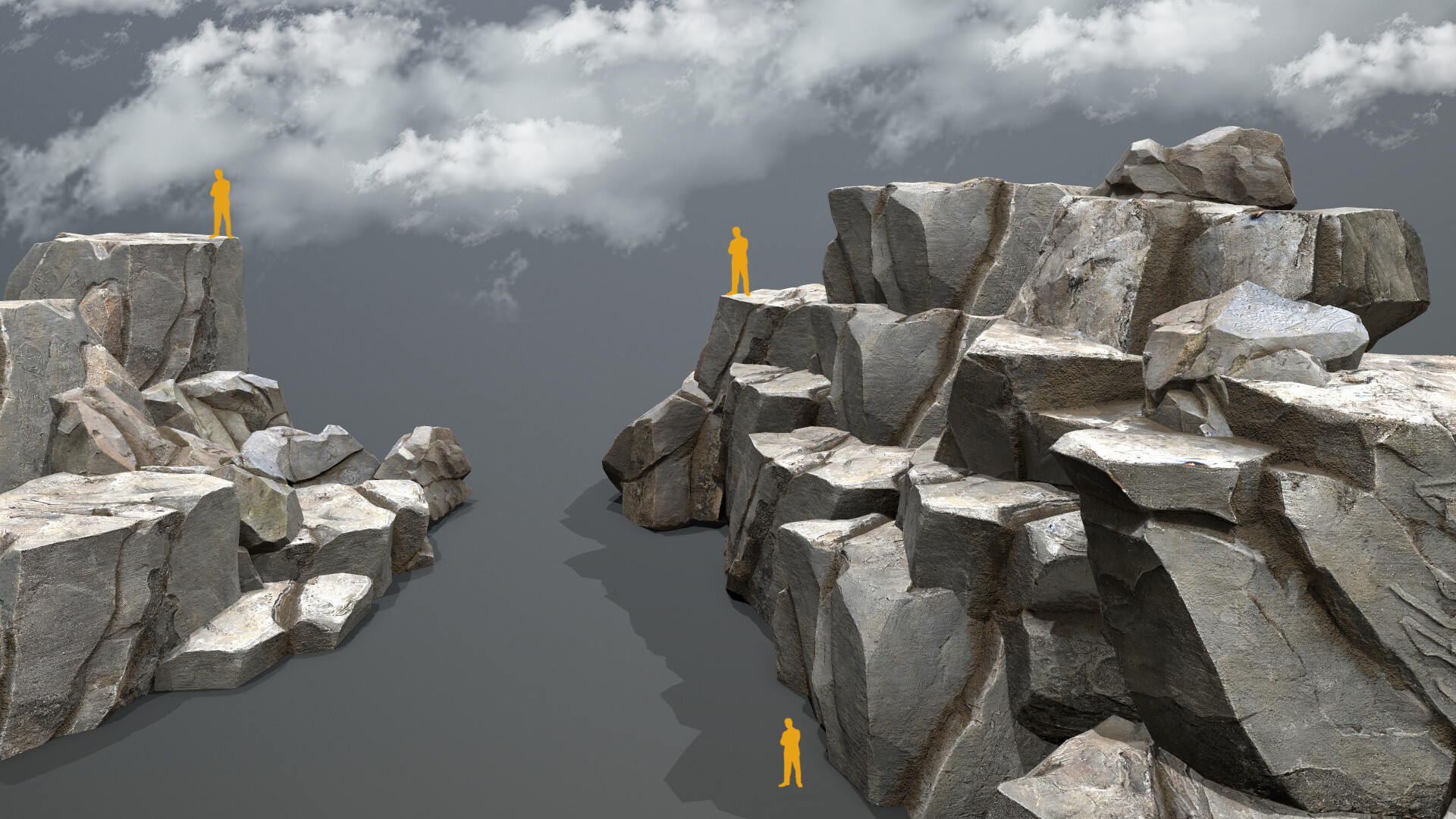 ArtStation - cliff rocks