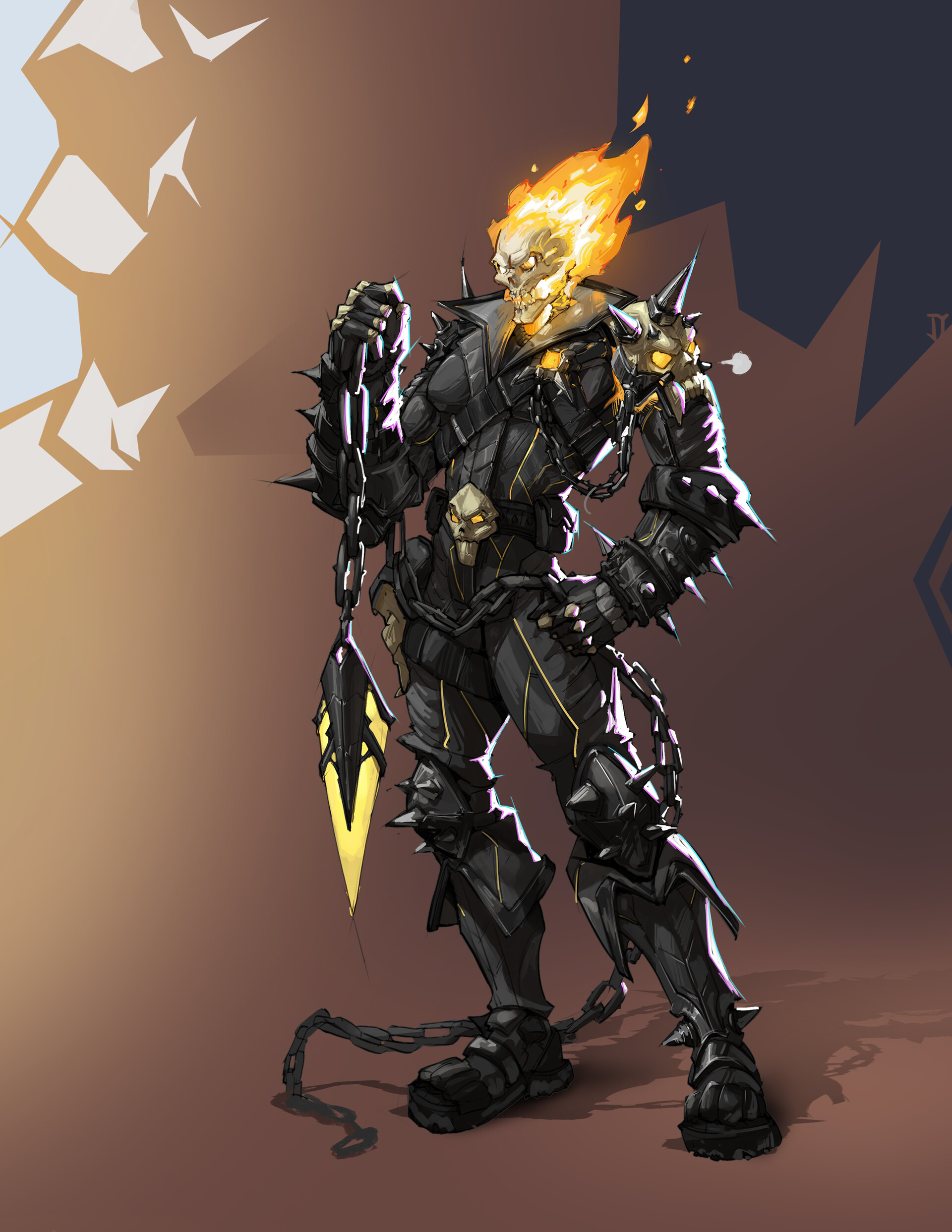 ArtStation - Ghost Rider Marval Rivals fan art