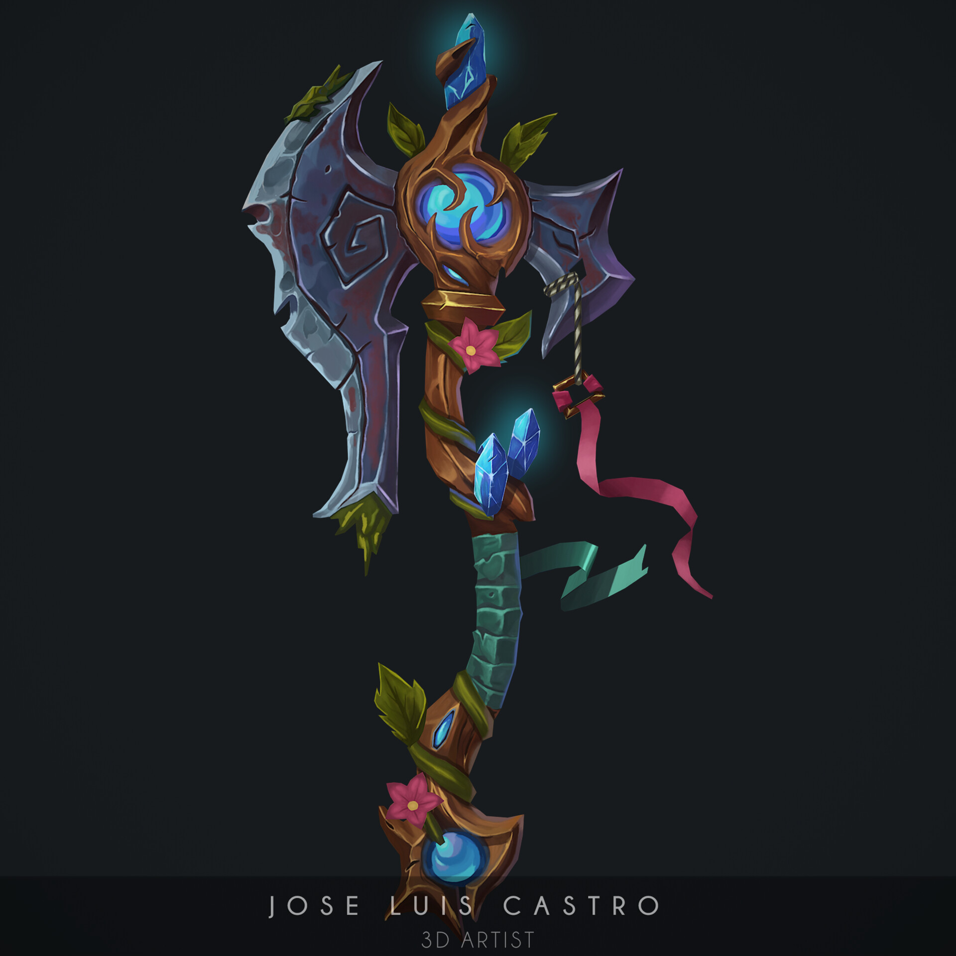 ArtStation - Forest weapon - Hand-Painted