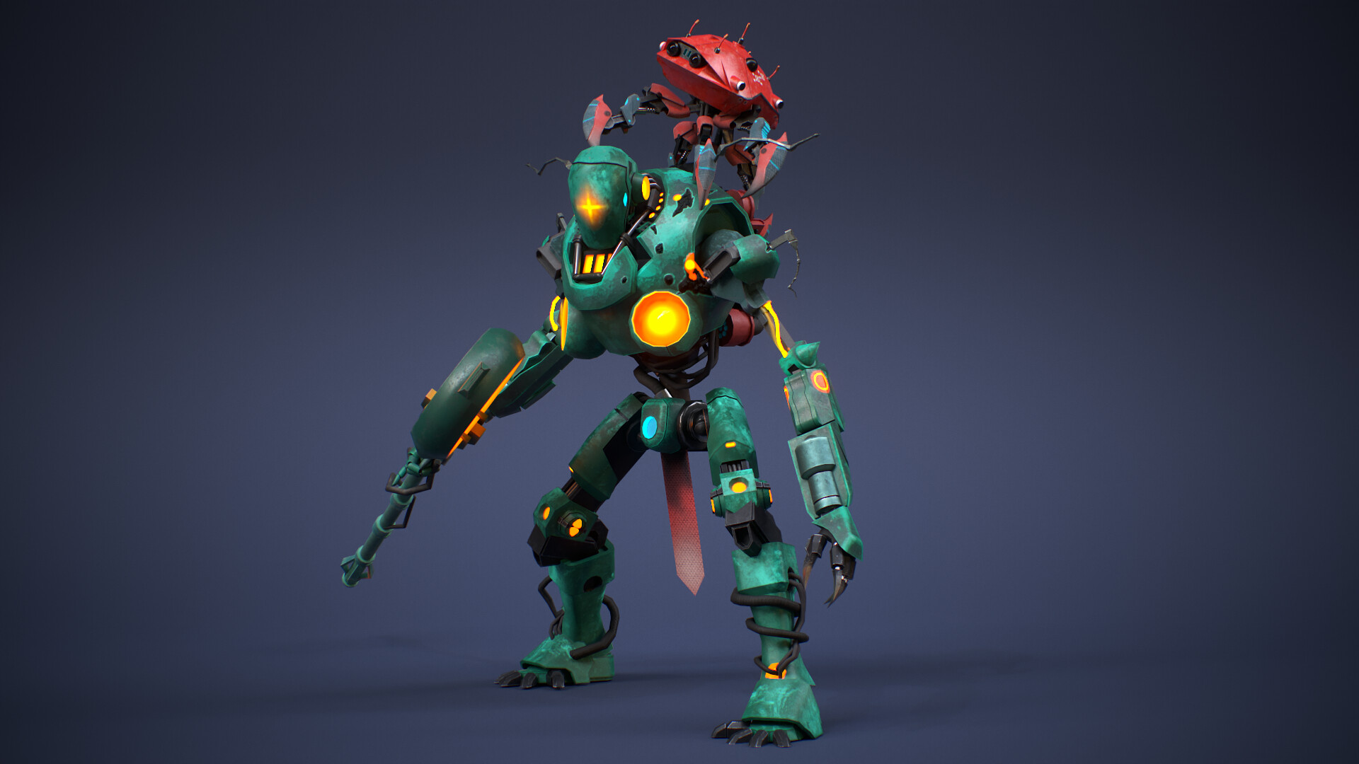 ArtStation - Sci fi Robot / Sentinel of Solaris