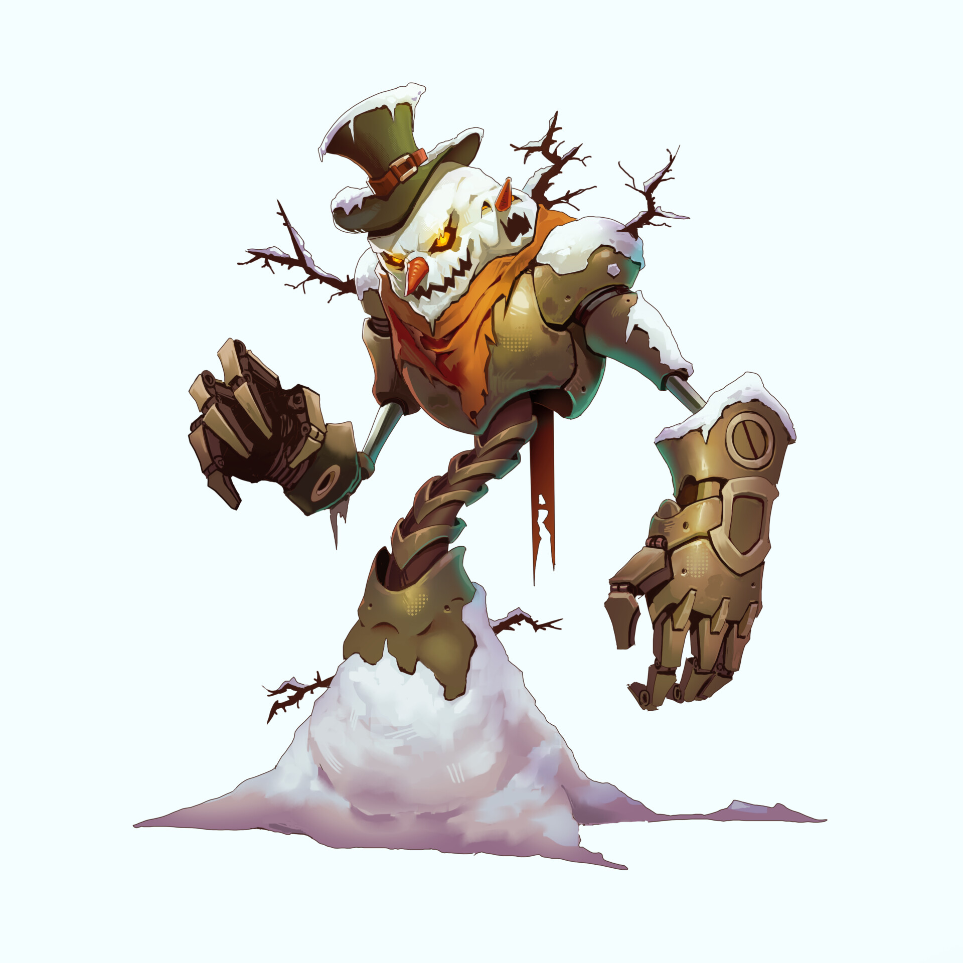 ArtStation - Snowman Character Concept