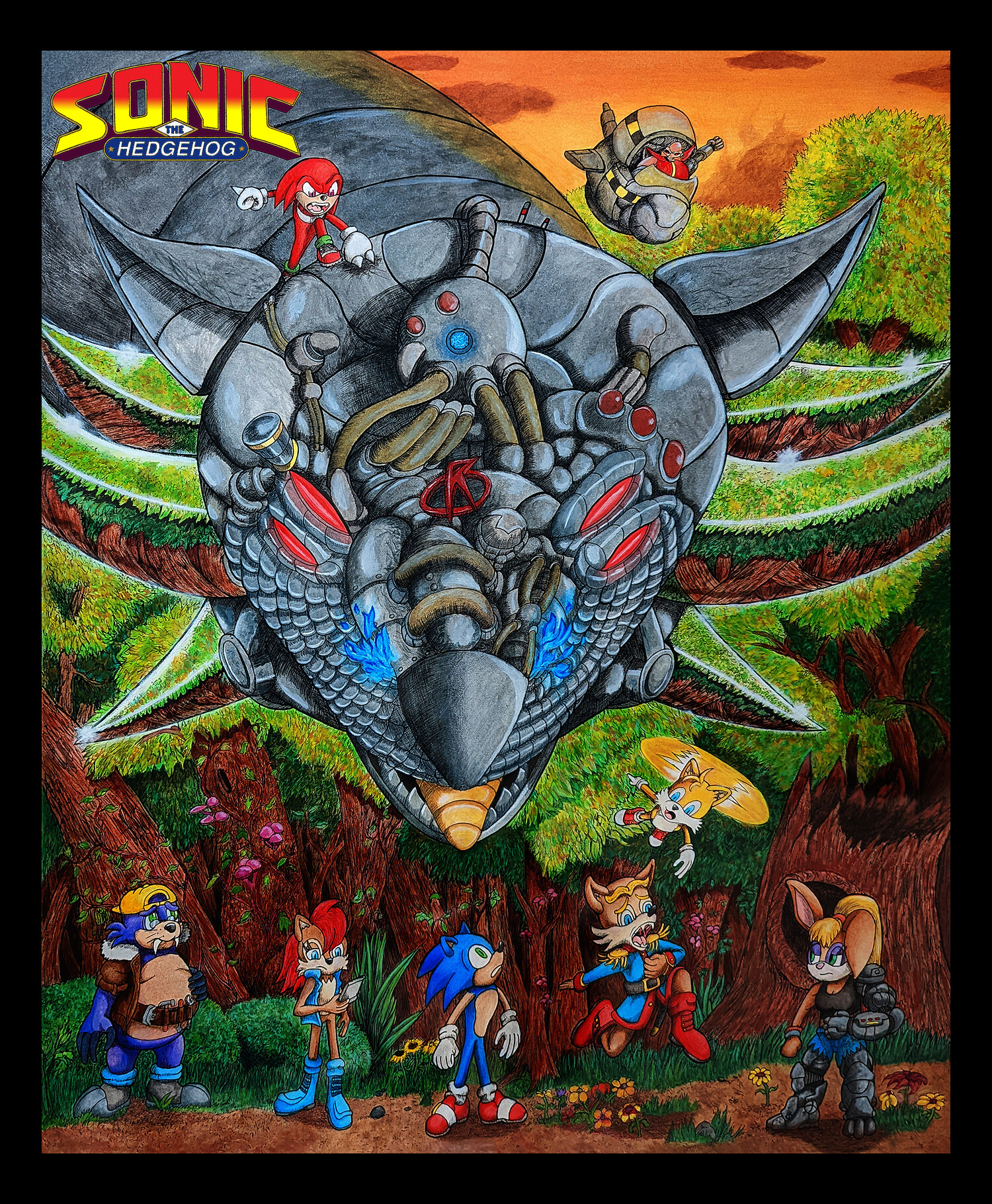 ArtStation - Sonic The Hedgehog SATAM tribute