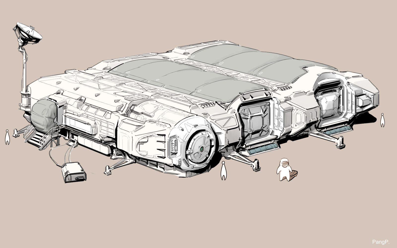 ArtStation - Space base | 4
