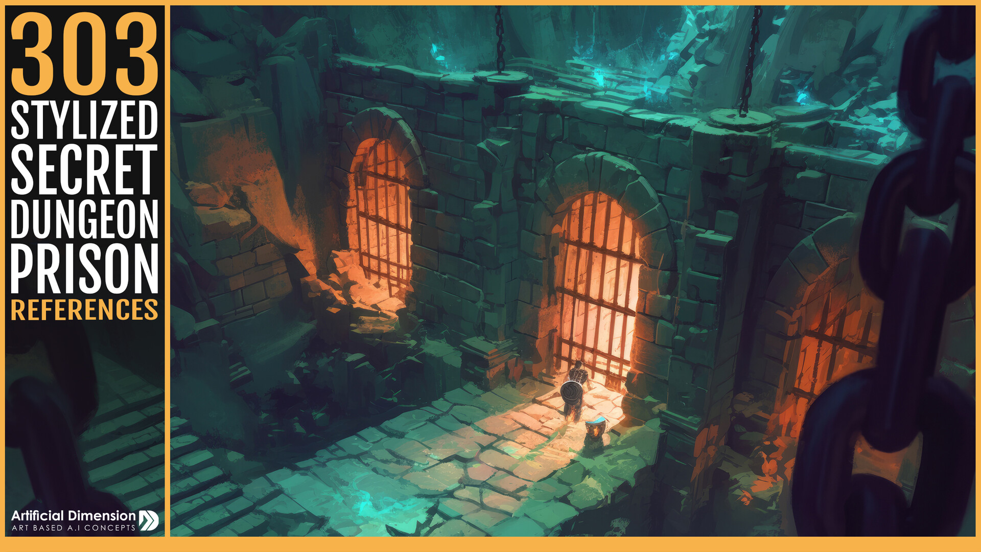 Artificial Dimension - 303 Stylized Secret Dungeon Prison