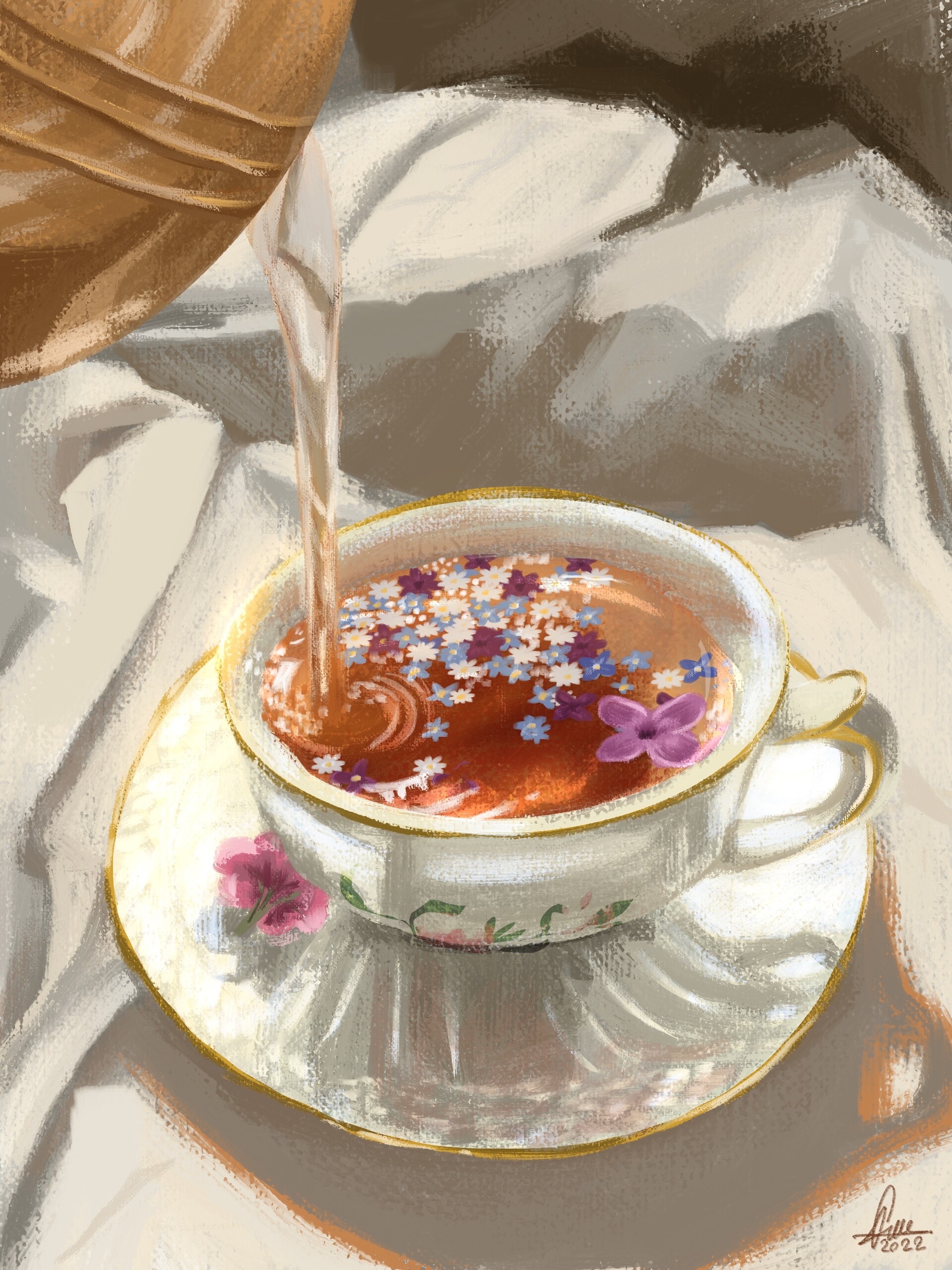 ArtStation - tea time