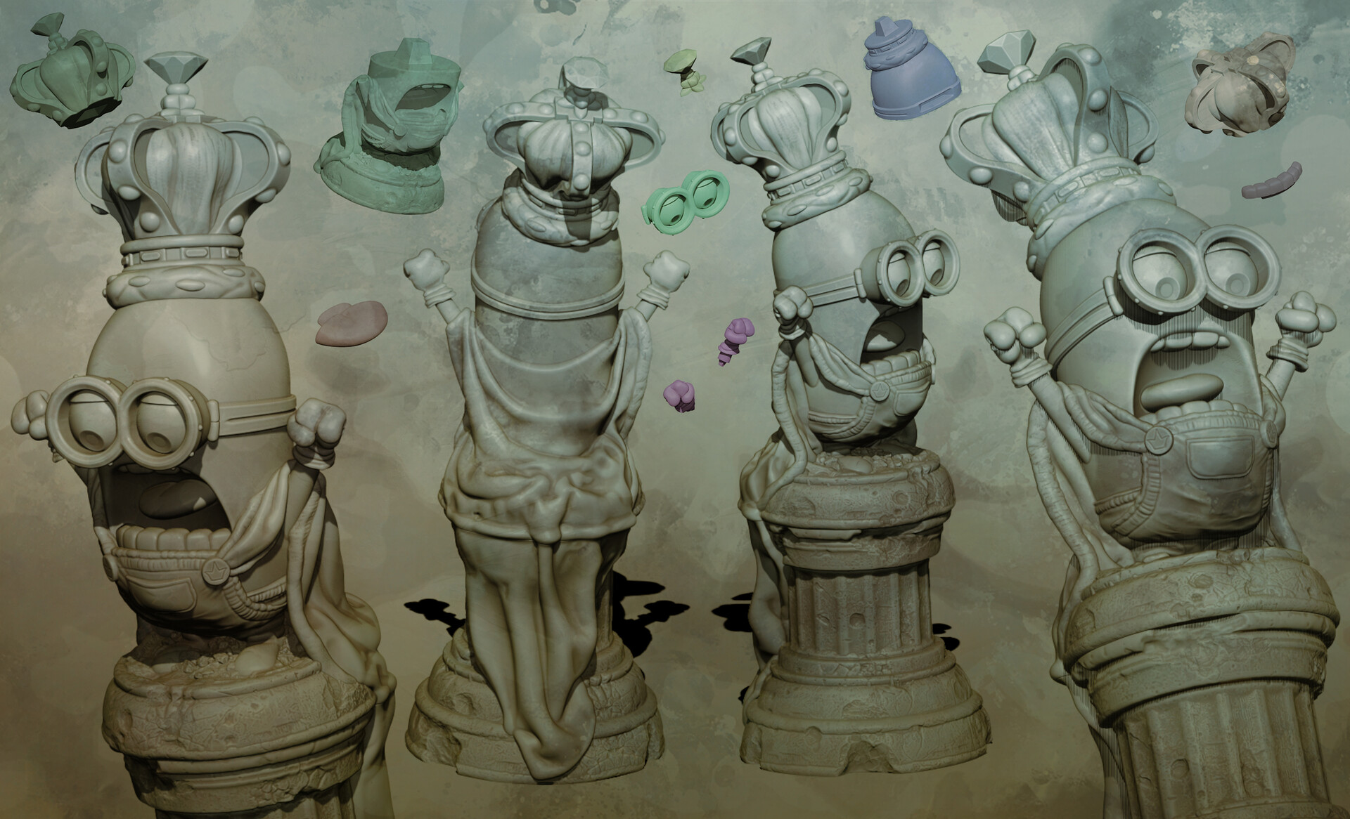 ArtStation - The Minion King Rages!!