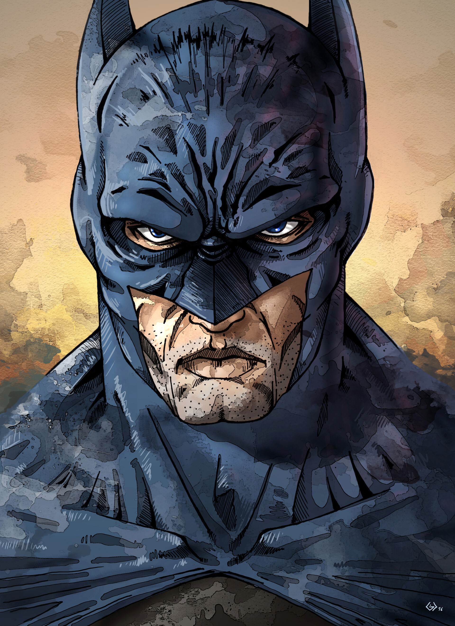 ArtStation - Batman face
