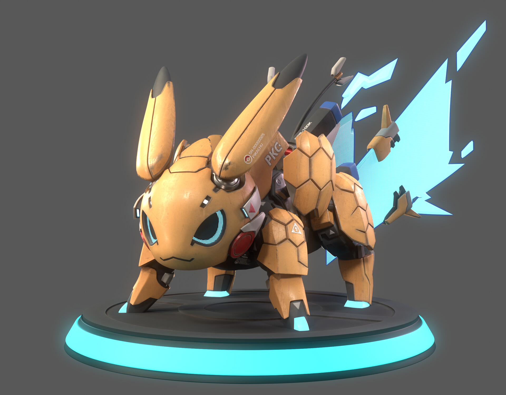 ArtStation - Pokemon - Mecha Pikachu
