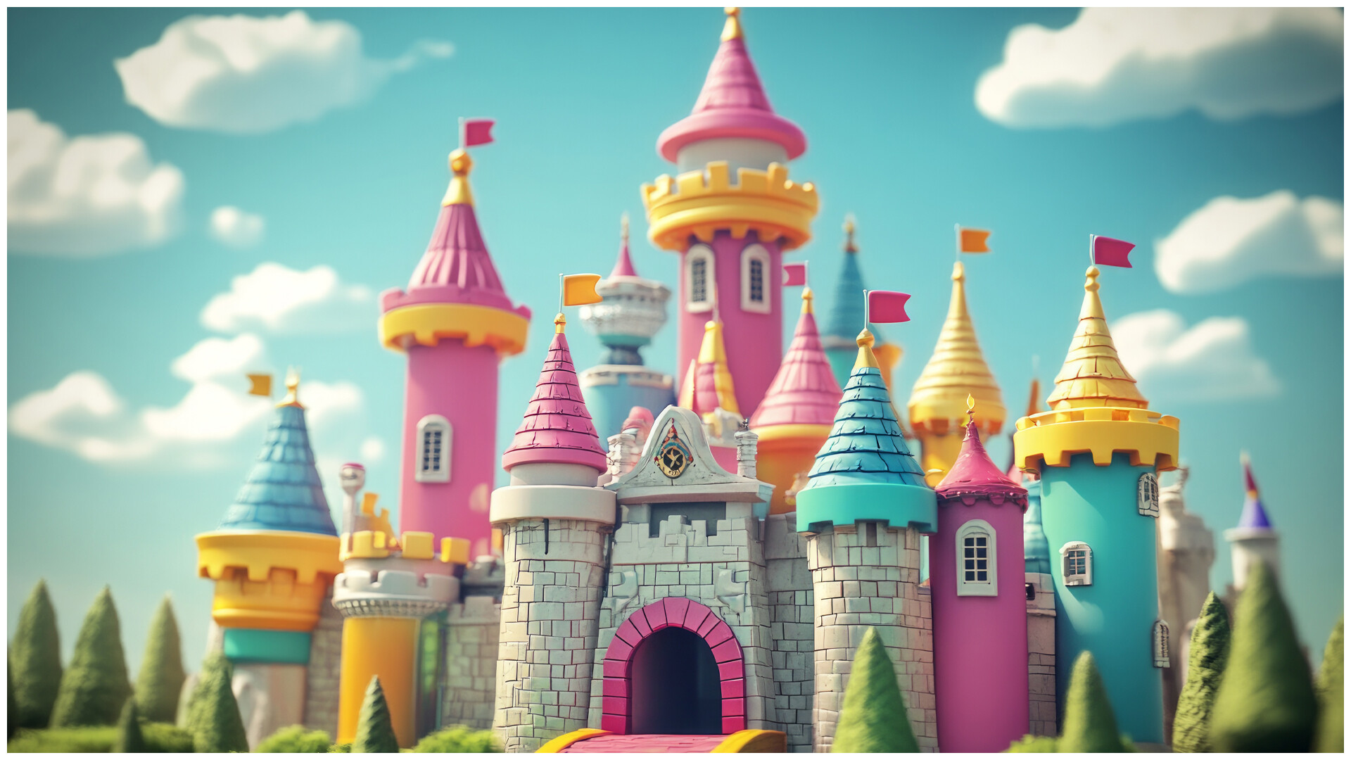 Isabelle ¥¥ - 500 Stylized Castle With Whimsical Towers
