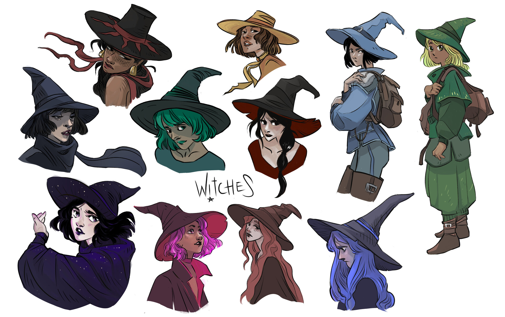 ArtStation - witches character exploration