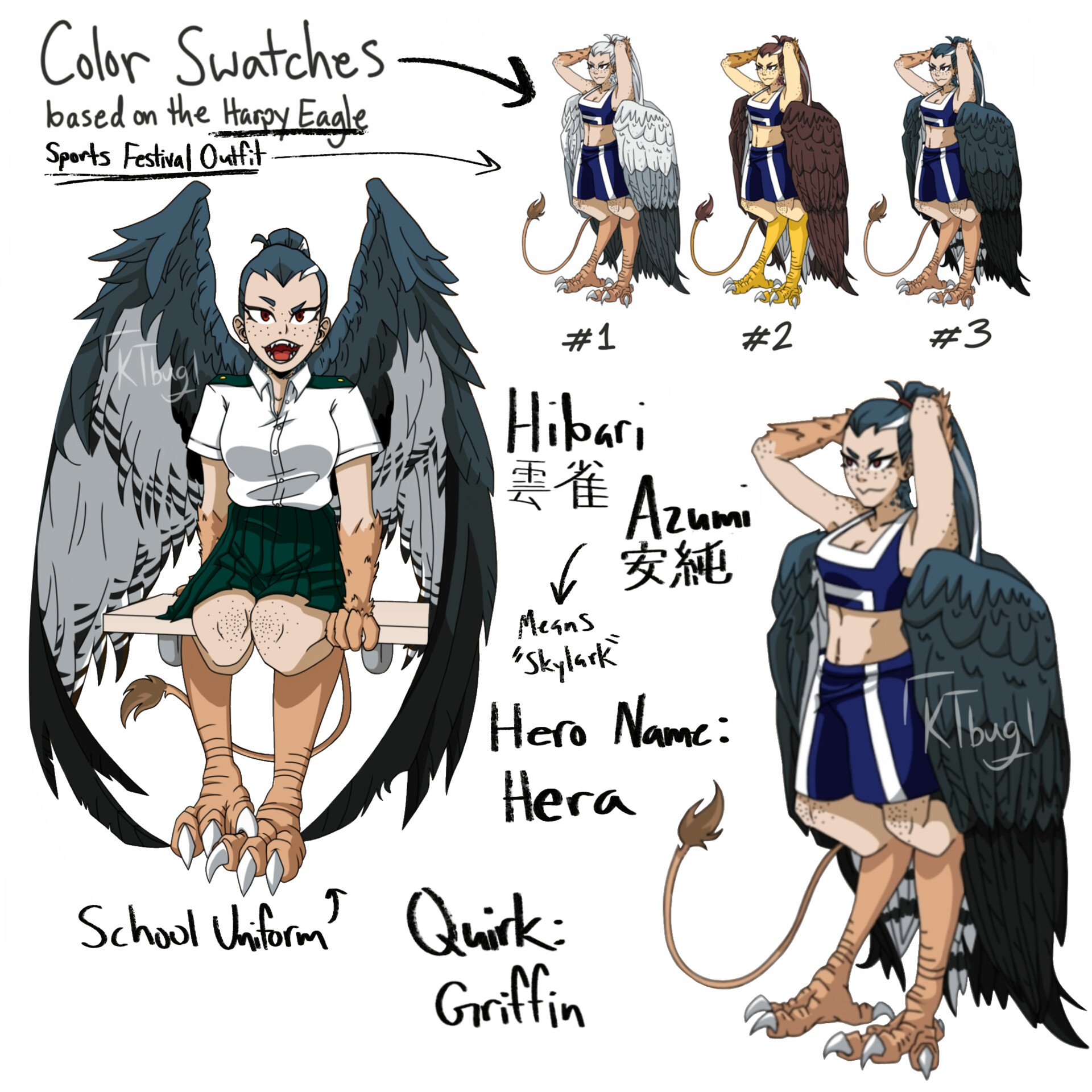 ArtStation - MHA OC "Hera" Hibari Azumi