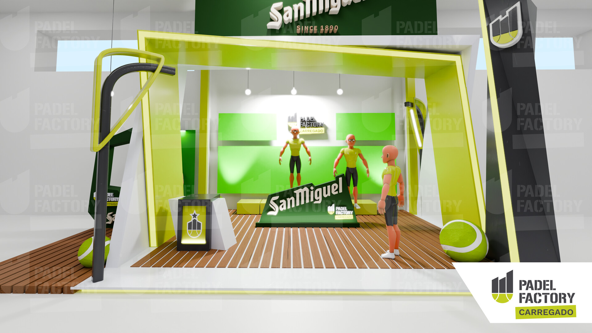 ArtStation - Podium concept for - Padel Factory Carregado
