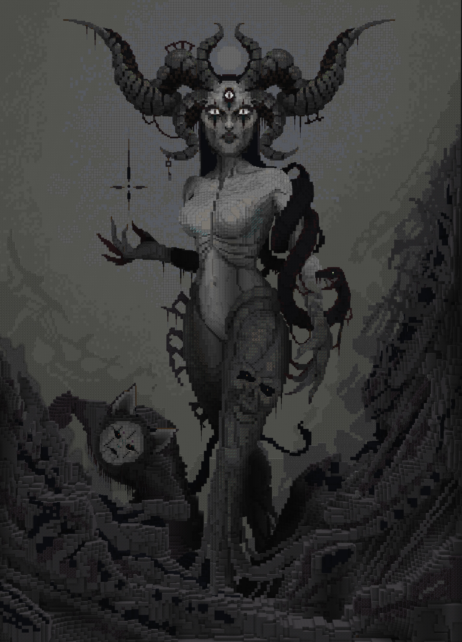 ArtStation - Goddess of void - Halloween piece