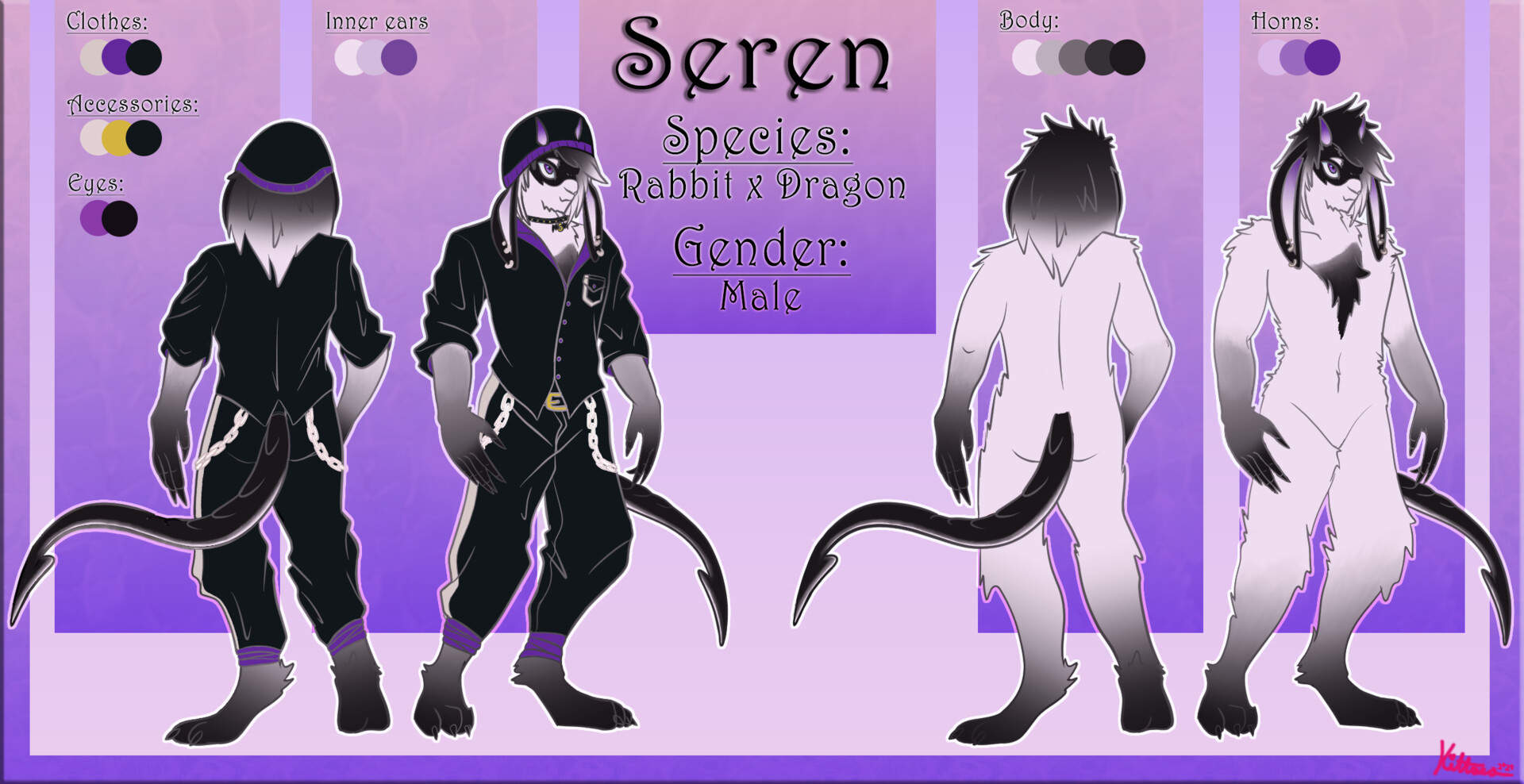 ArtStation - Commission: Seren Reference Sheet