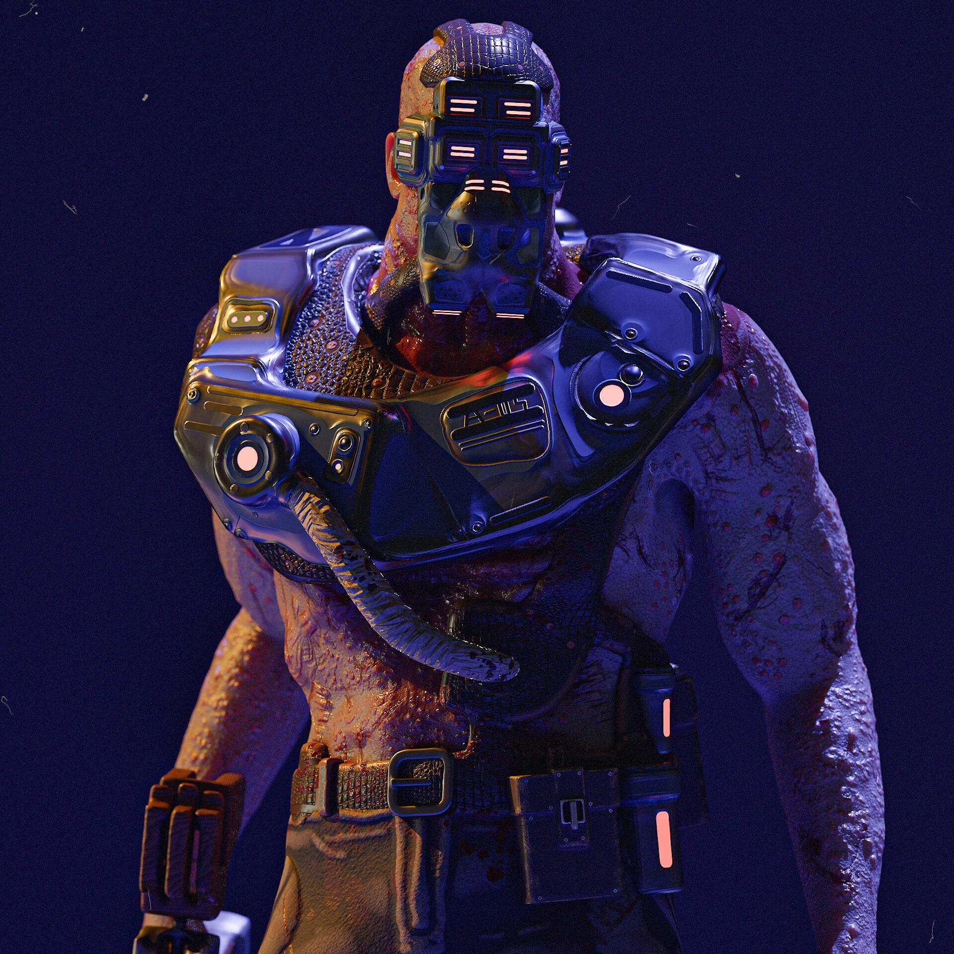 ArtStation - mutant raider - custom cc4 character