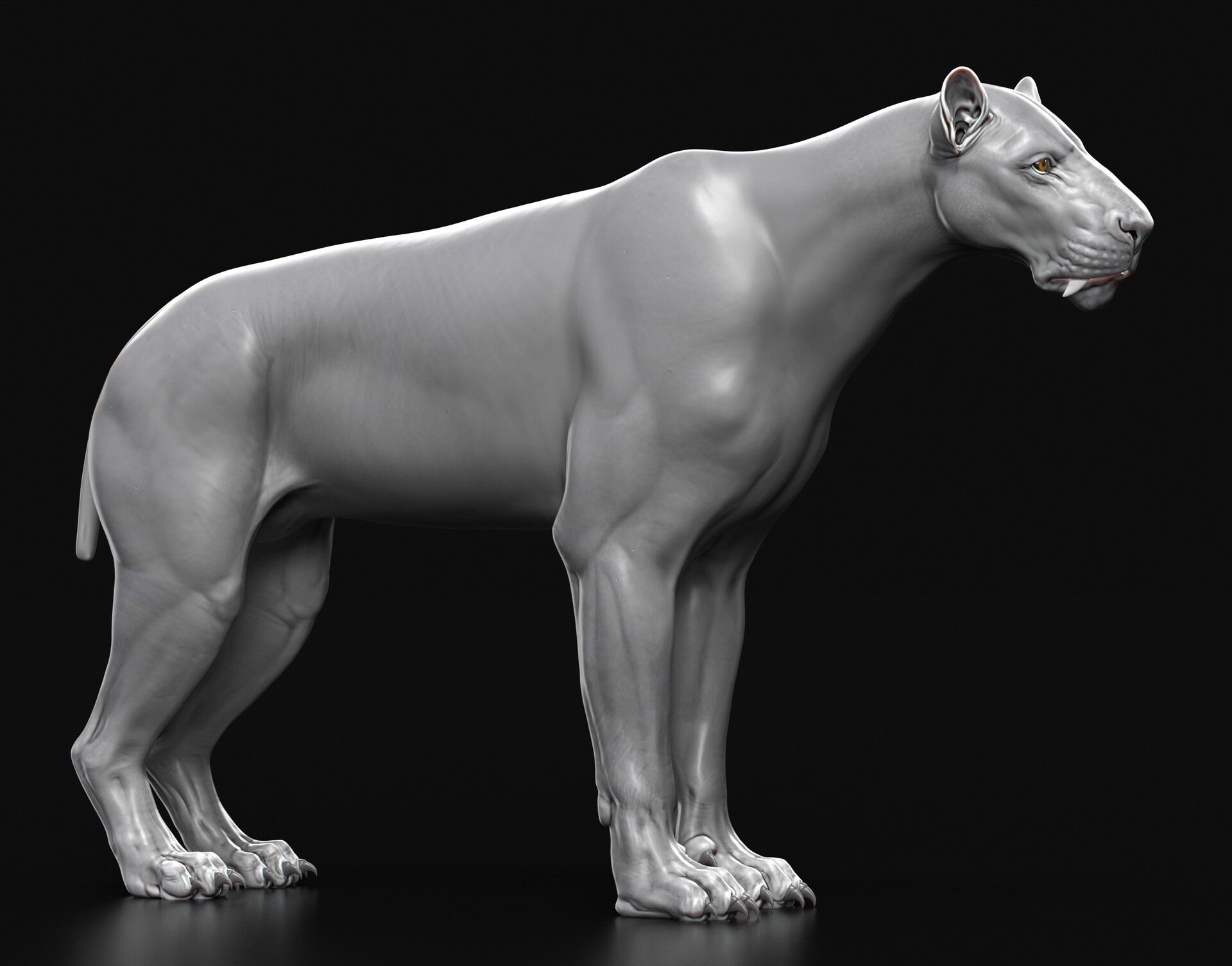 Omar-Kamel - Scimitar Cat (Homotherium)