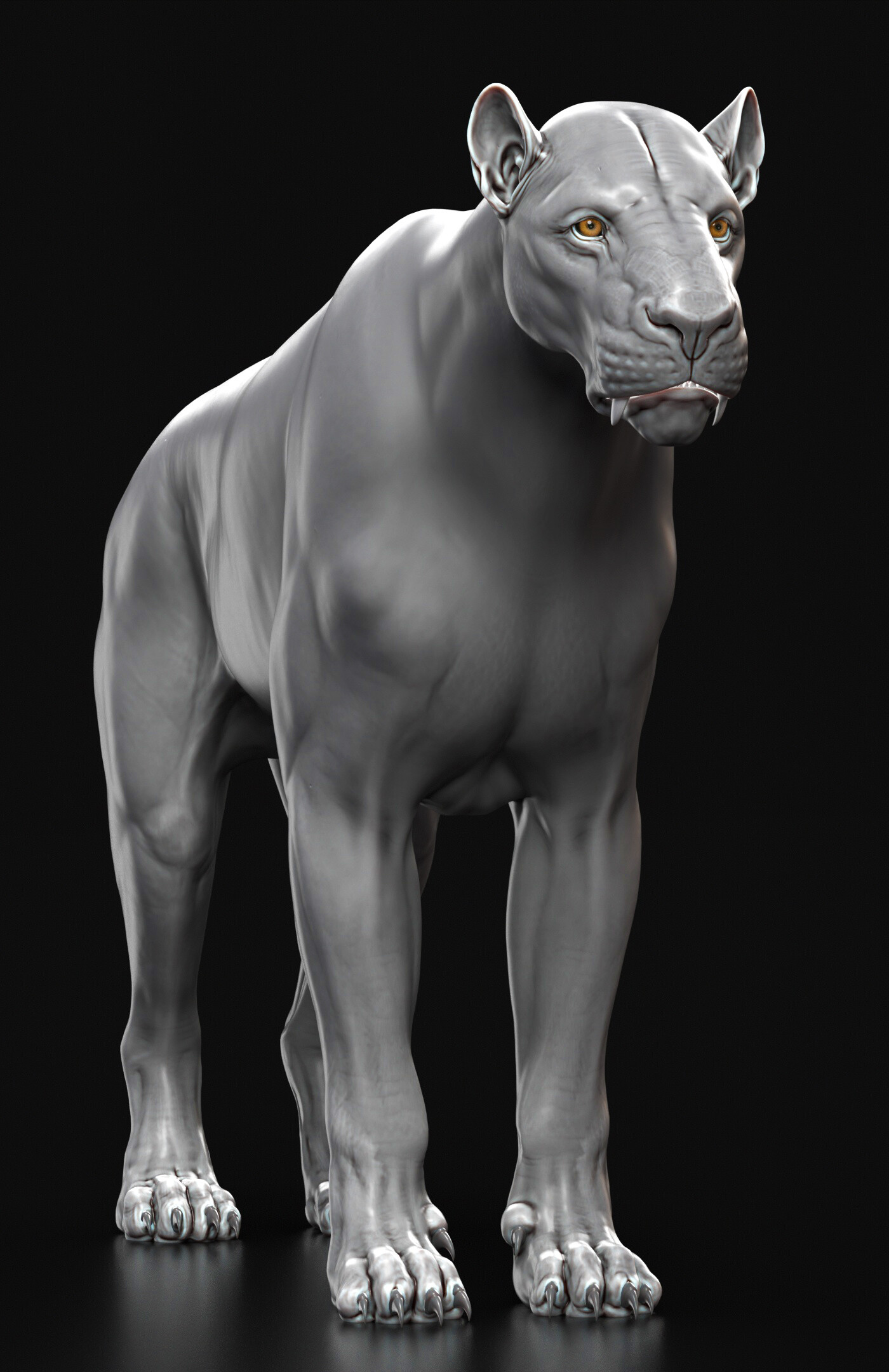 Omar-Kamel - Scimitar Cat (Homotherium)