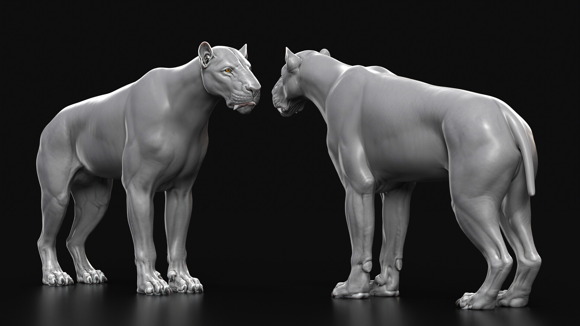 Omar-Kamel - Scimitar Cat (Homotherium)