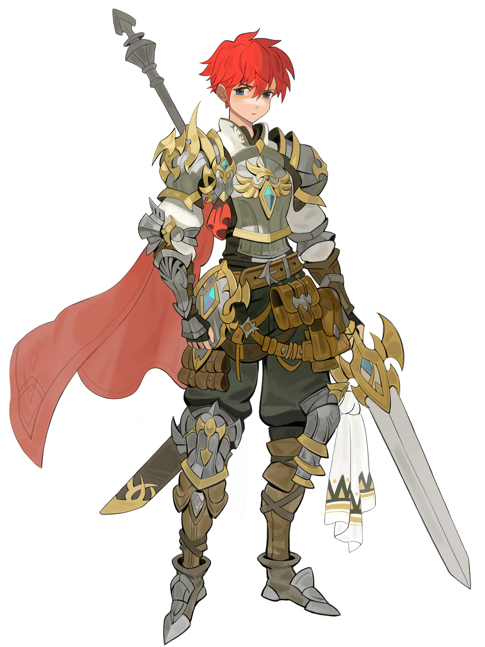 ArtStation - Red warrior