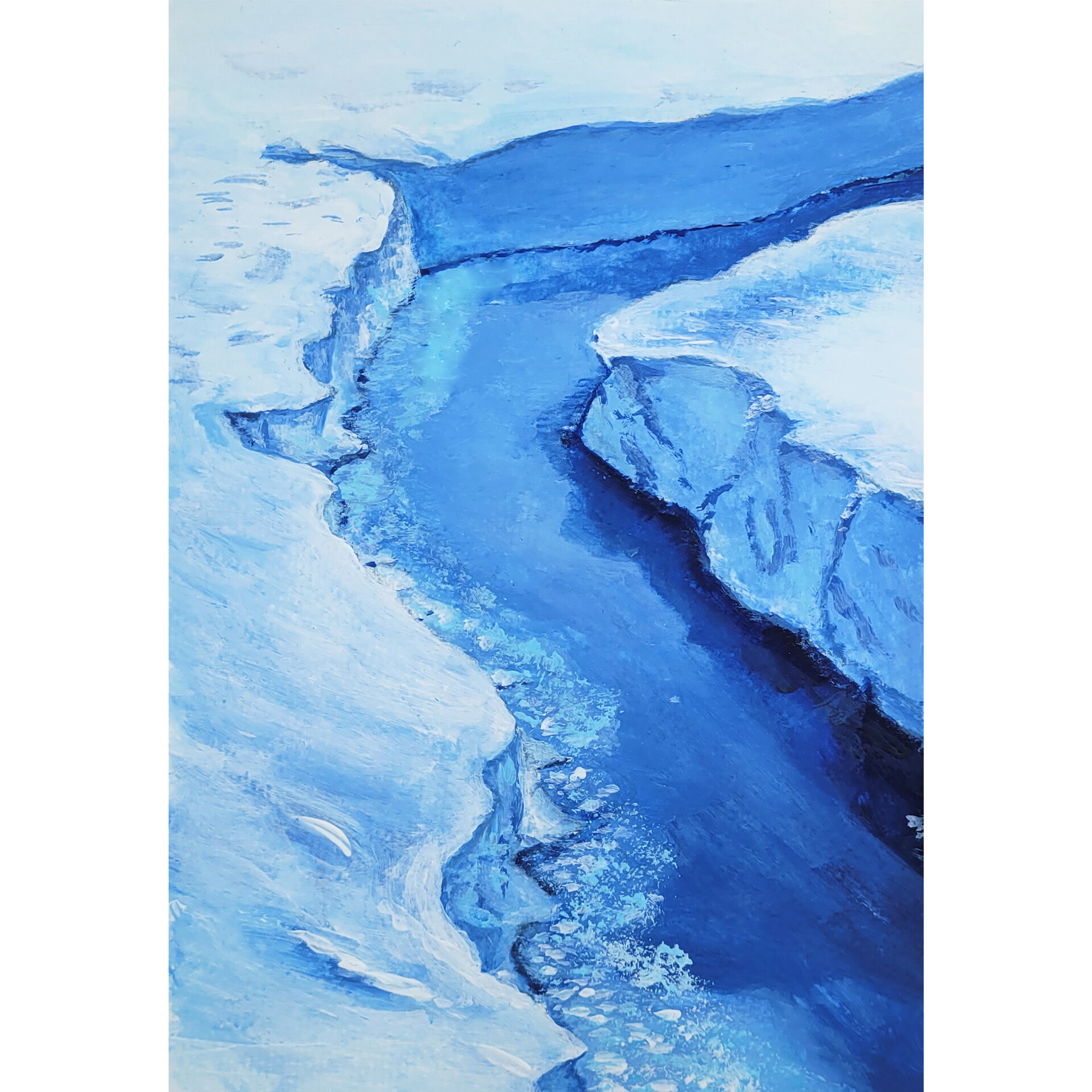 ArtStation - River in ice