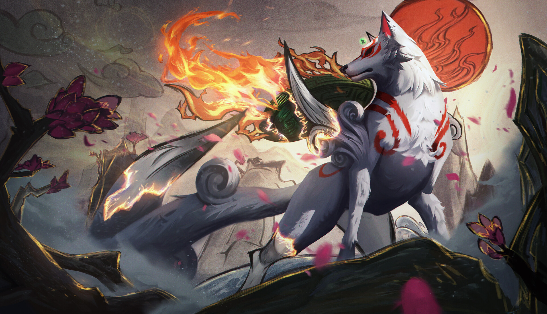 ArtStation - The Sun Rises Okami Fan art