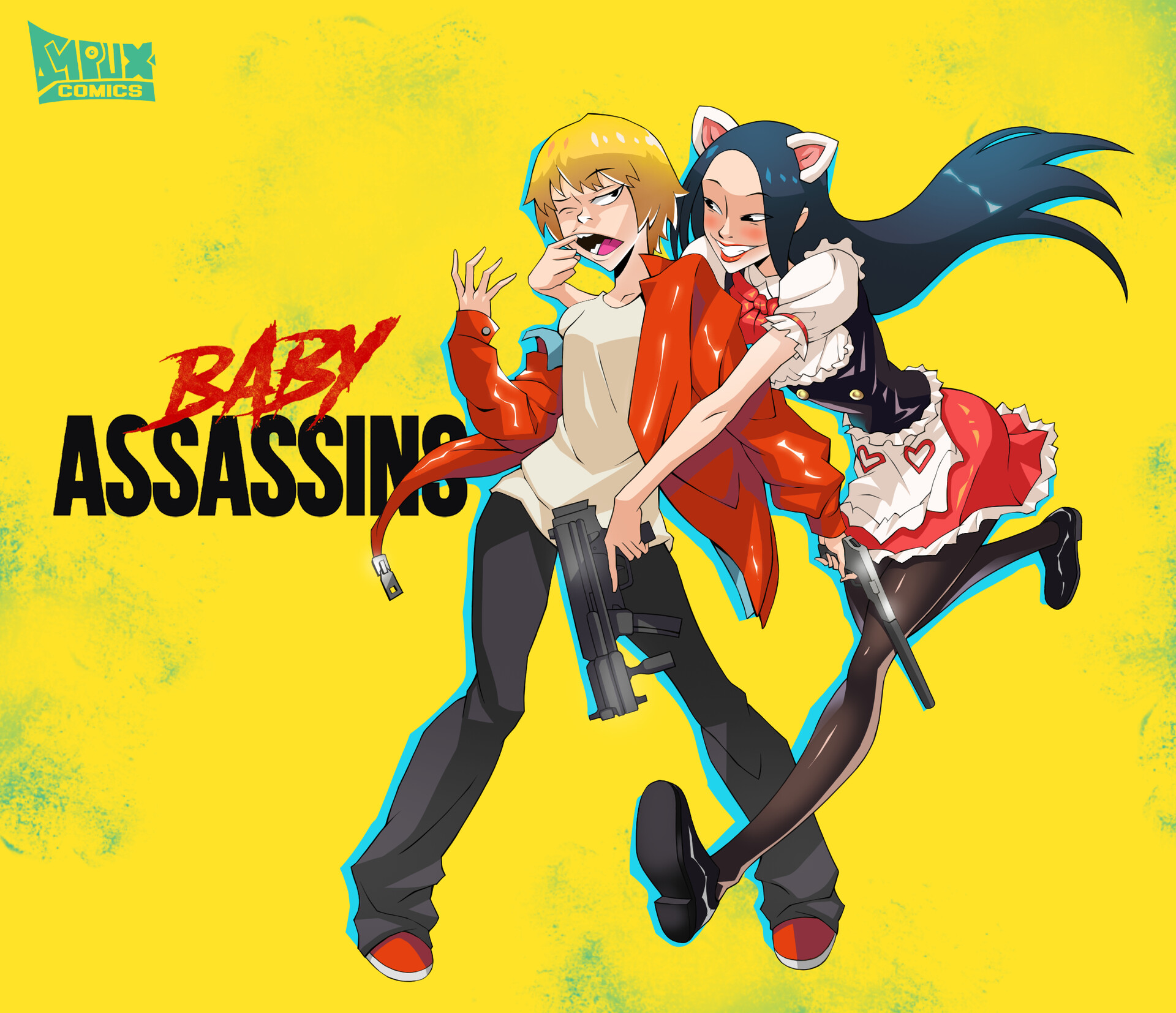 ArtStation - Baby Assassin (Mahiro and Chisato)