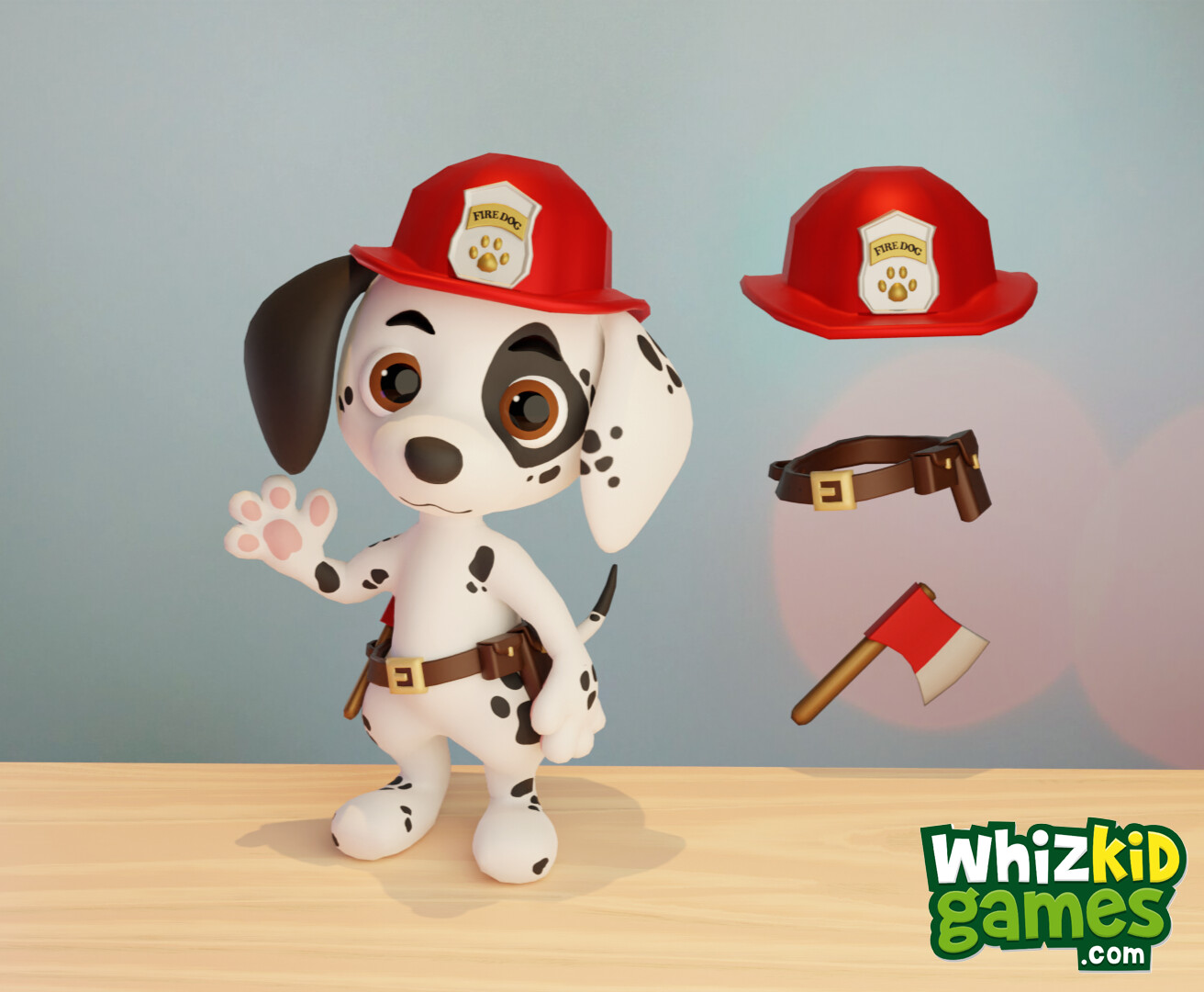 ArtStation - "Fire Dog" Dalmatian Character