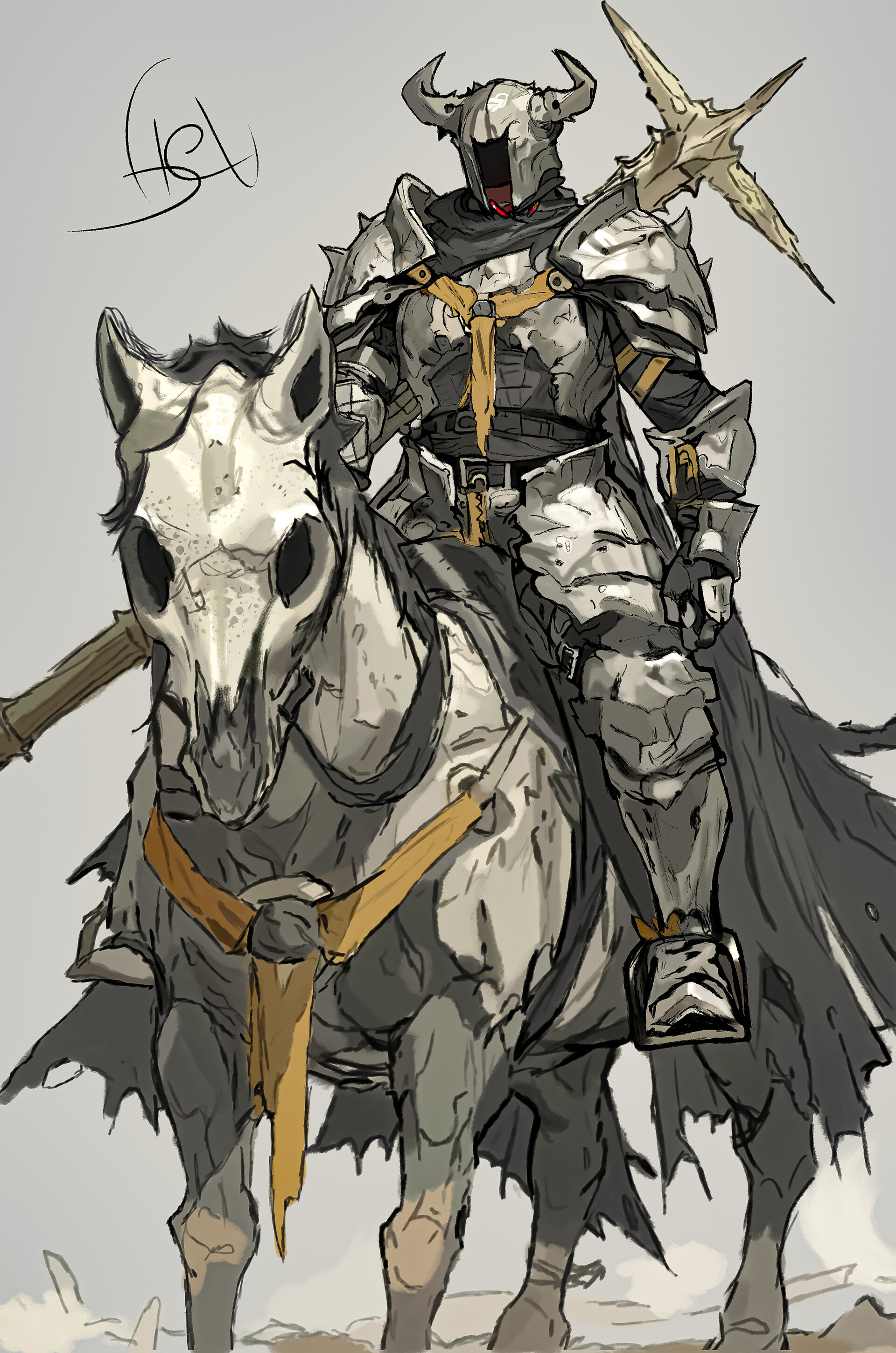 ArtStation - Name: The Dread Knight of the Abyss