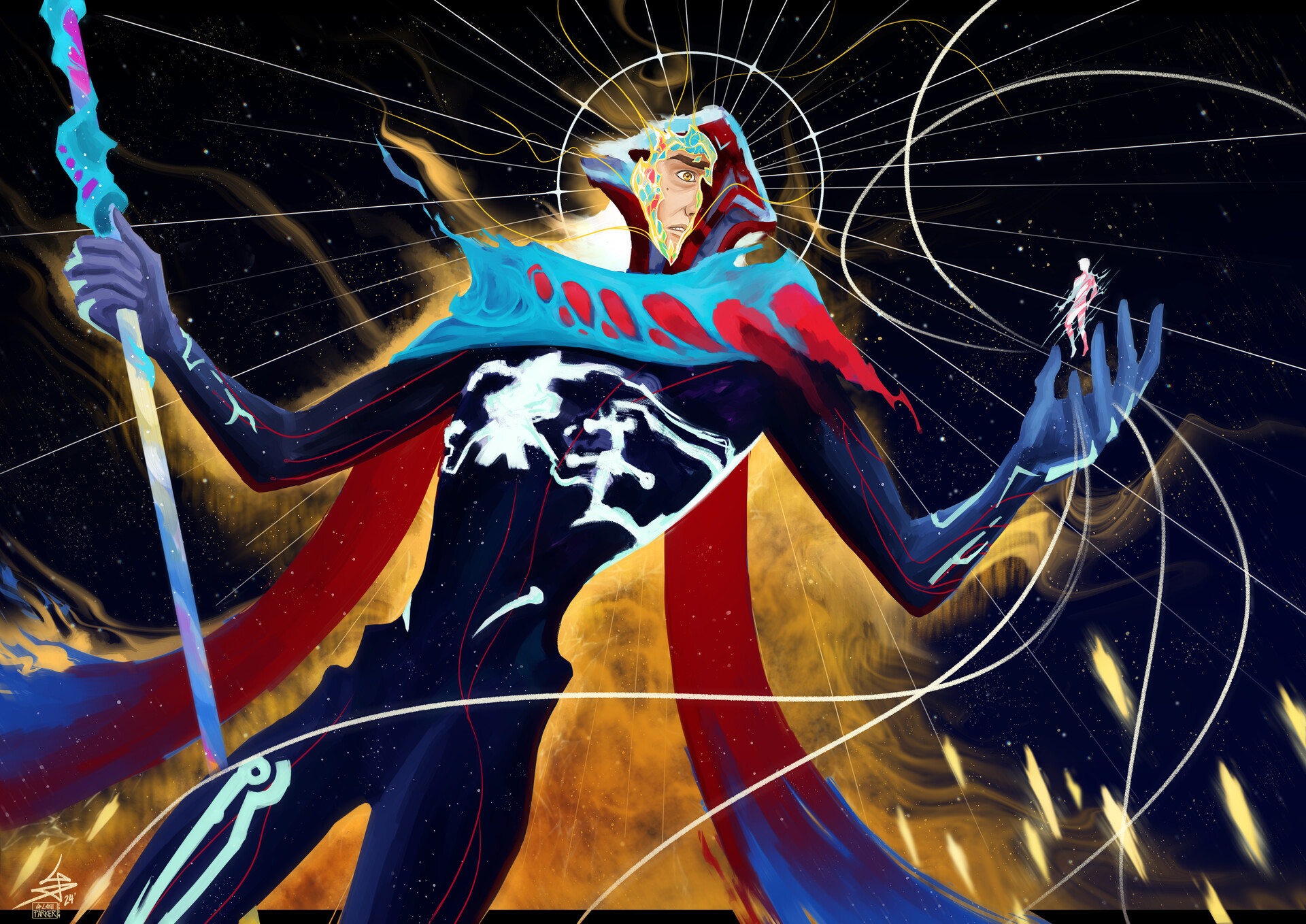 ArtStation - Duality of Man and Machine [ARCANE Fanart]