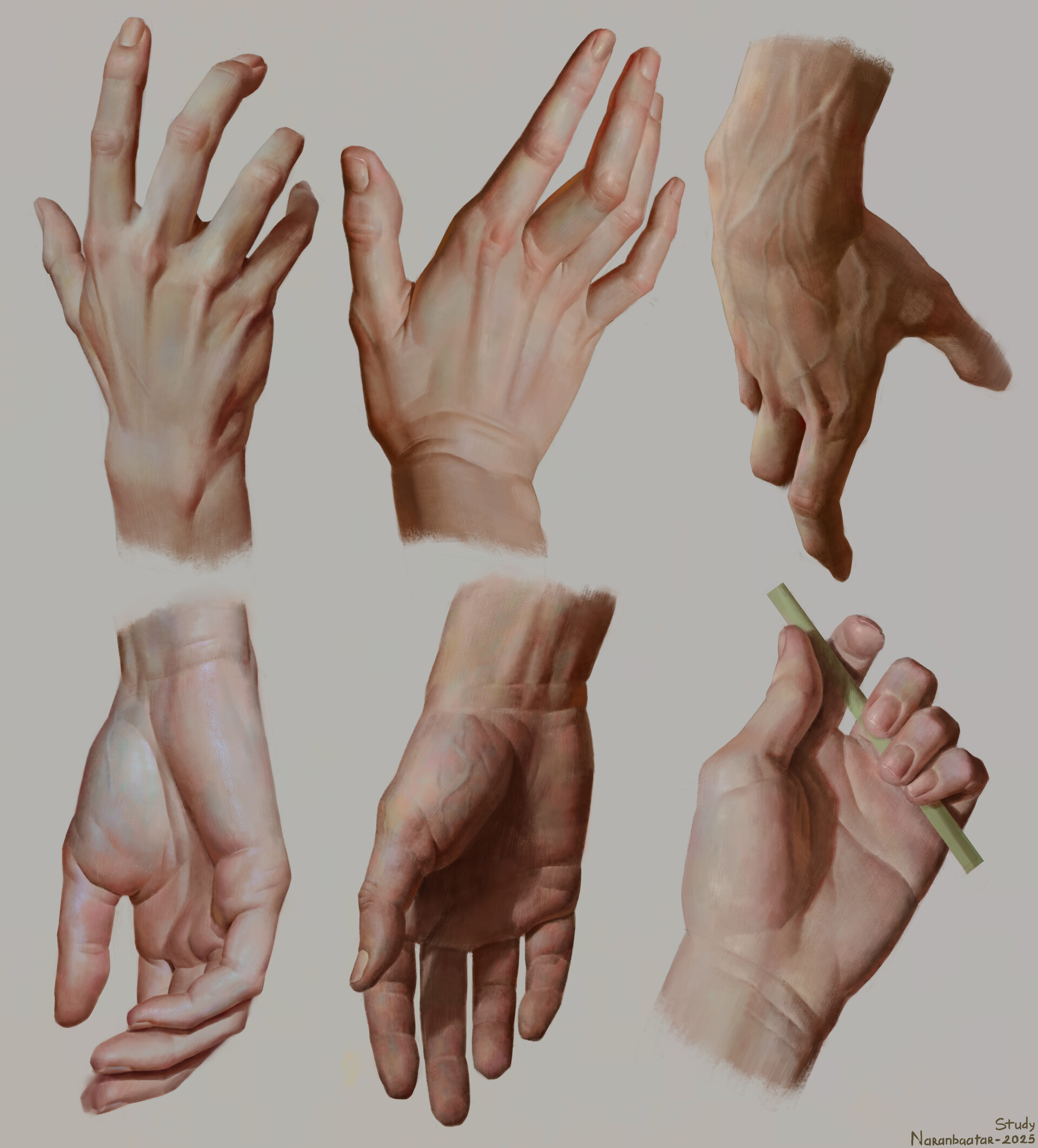 ArtStation - Hand studies