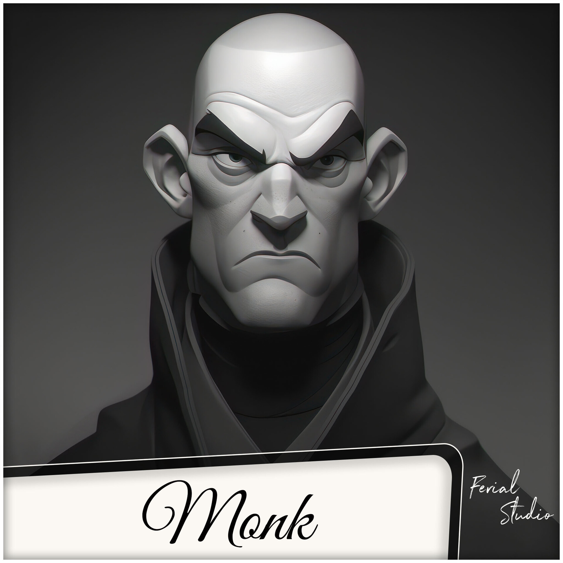 ArtStation - 🔹220 Monk - Head Model Reference Image Pack v.43 |4K|