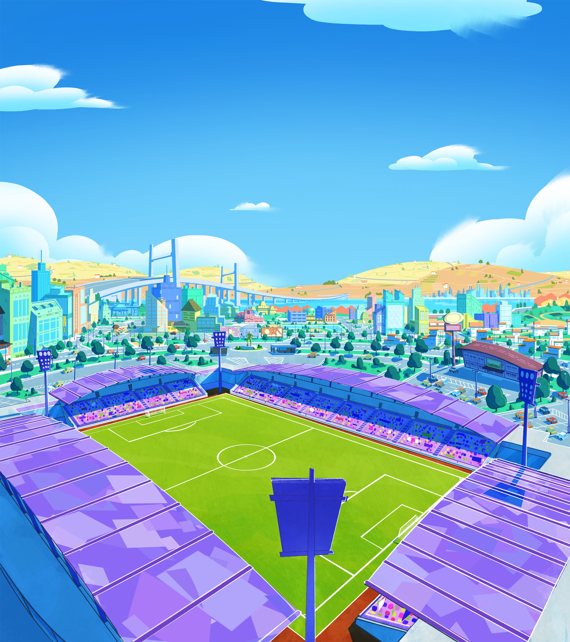 ArtStation - Backgrounds for 2D Animation: Super Quinas Part 02