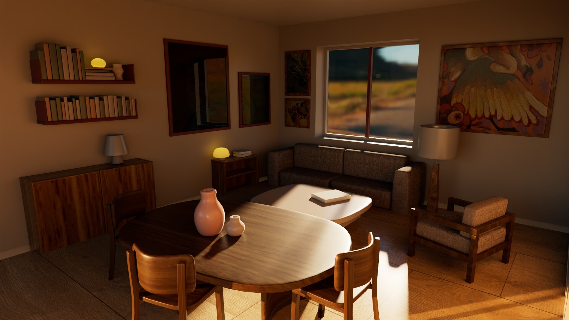 ArtStation - Modeling, Lighting and Lookdev - Room Exercise