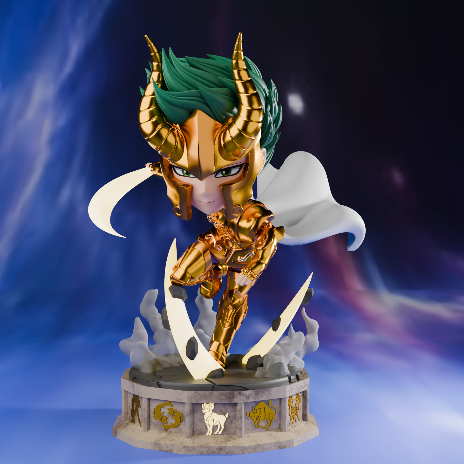 ArtStation - Capricorn Shura Chibi