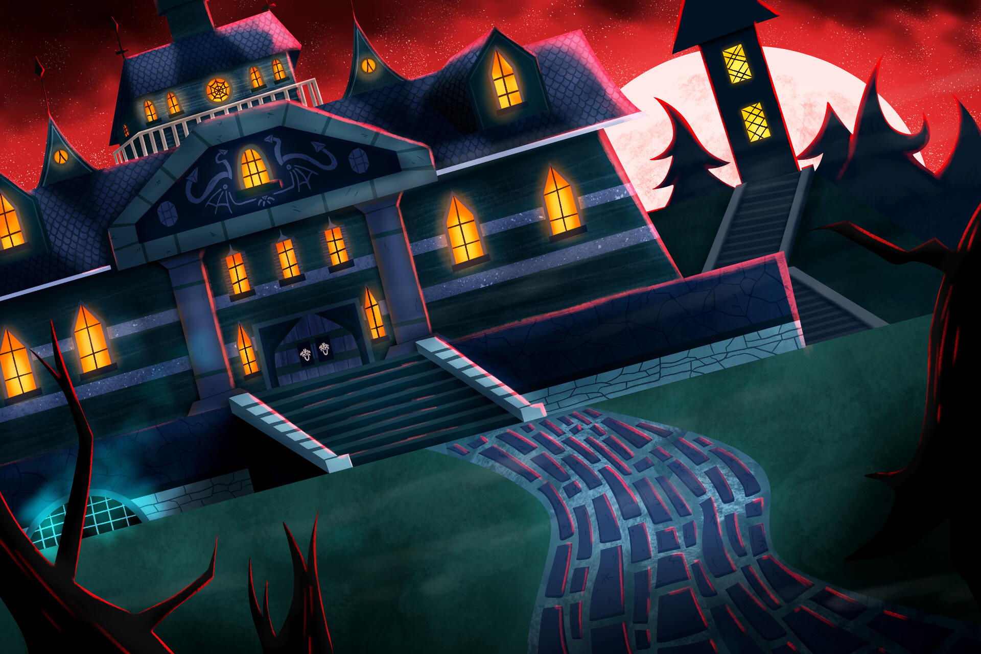 ArtStation - DnD - Haunted Mansion