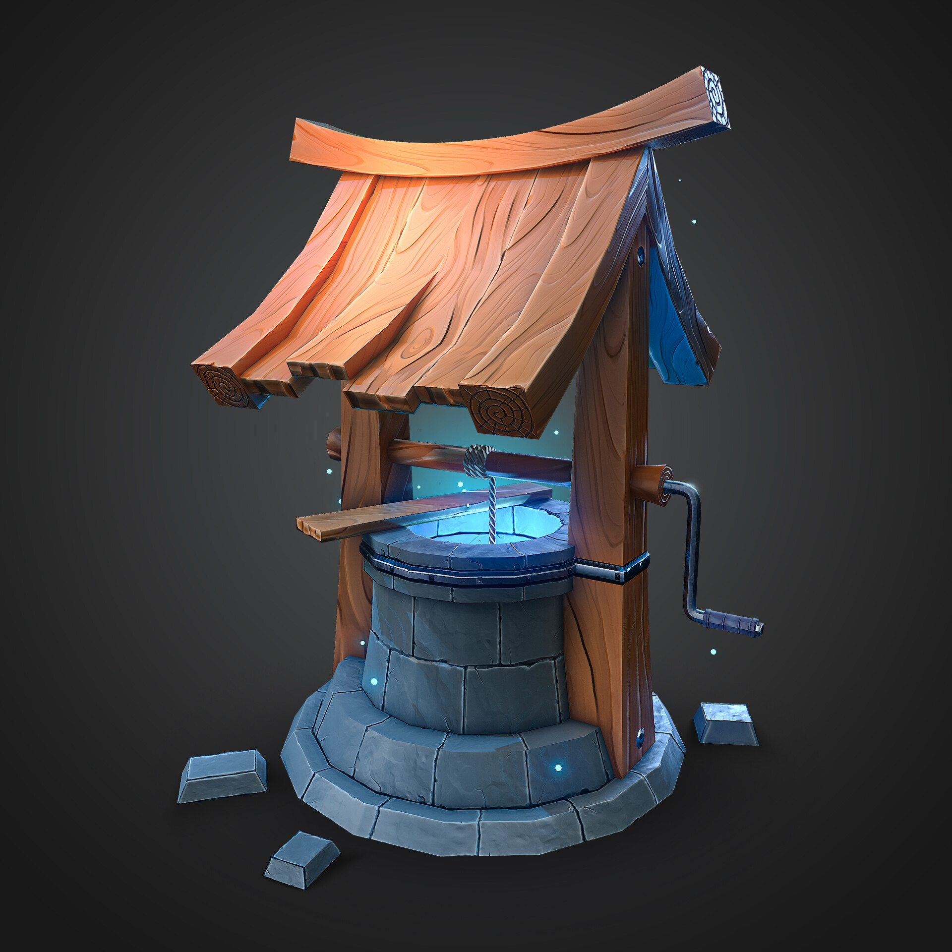 ArtStation - Stylized well