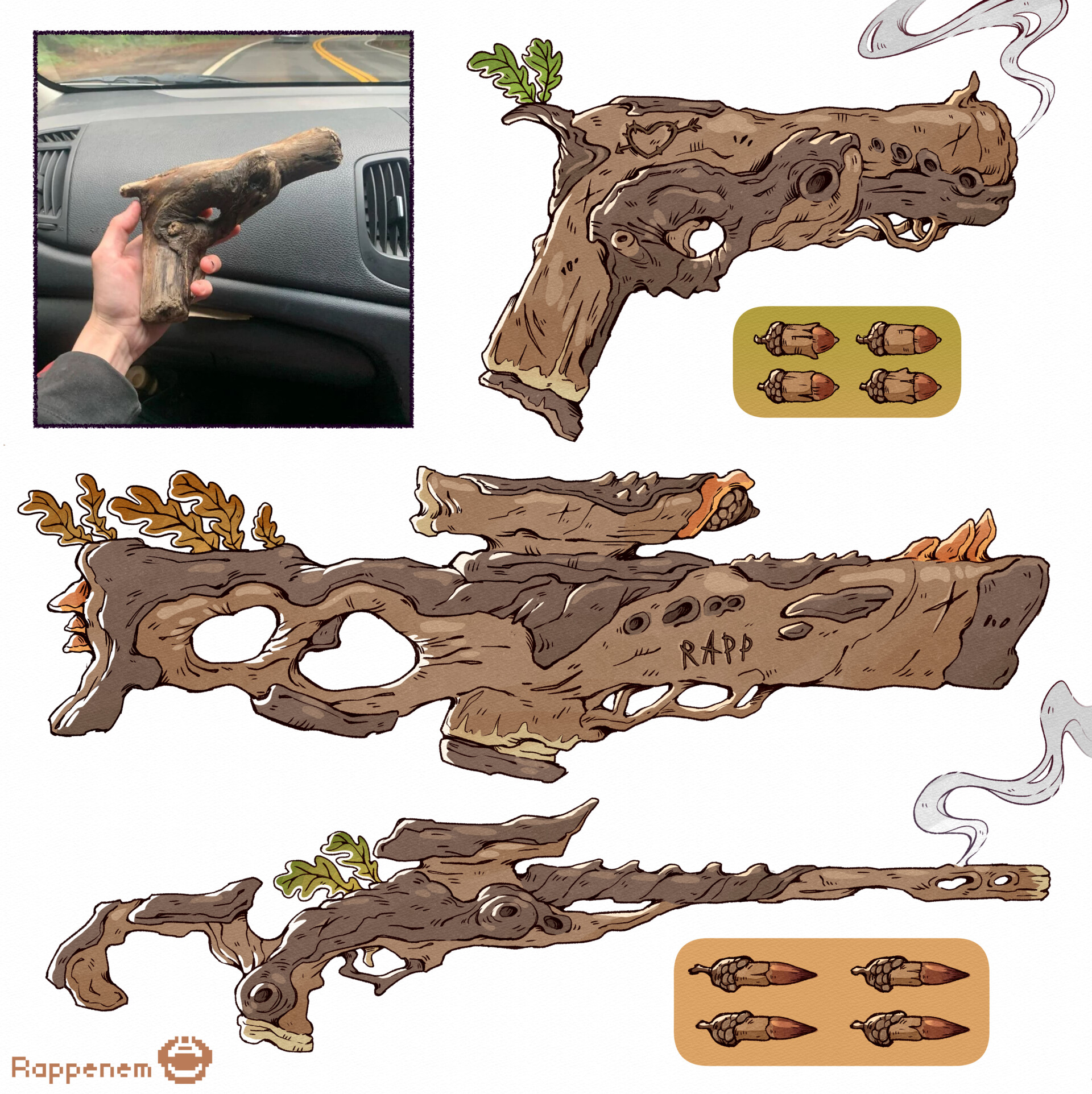 ArtStation - Wood Guns